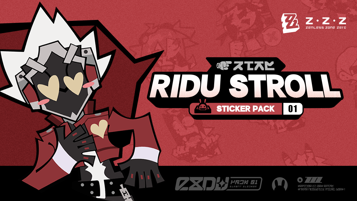 Zenless Zone Zero Ridu Stroll Sticker Pack 1 Zenless Zone Zero | HoYoLAB