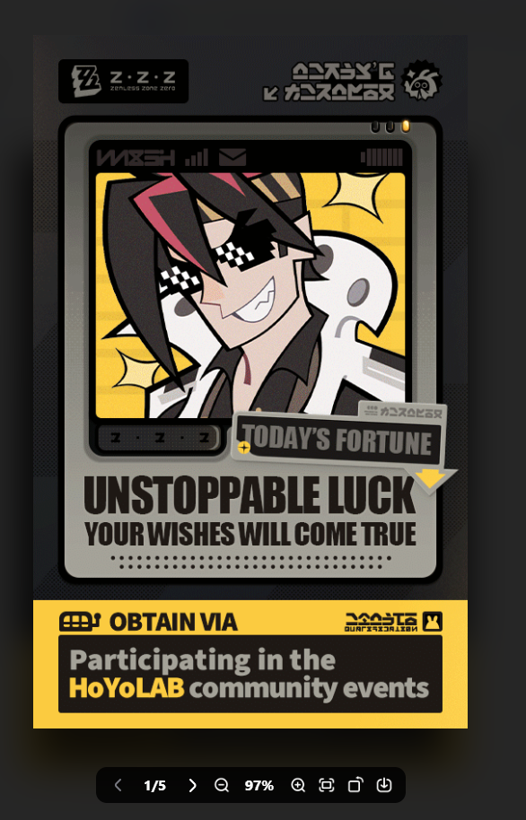 best of luck Zenless Zone Zero | HoYoLAB