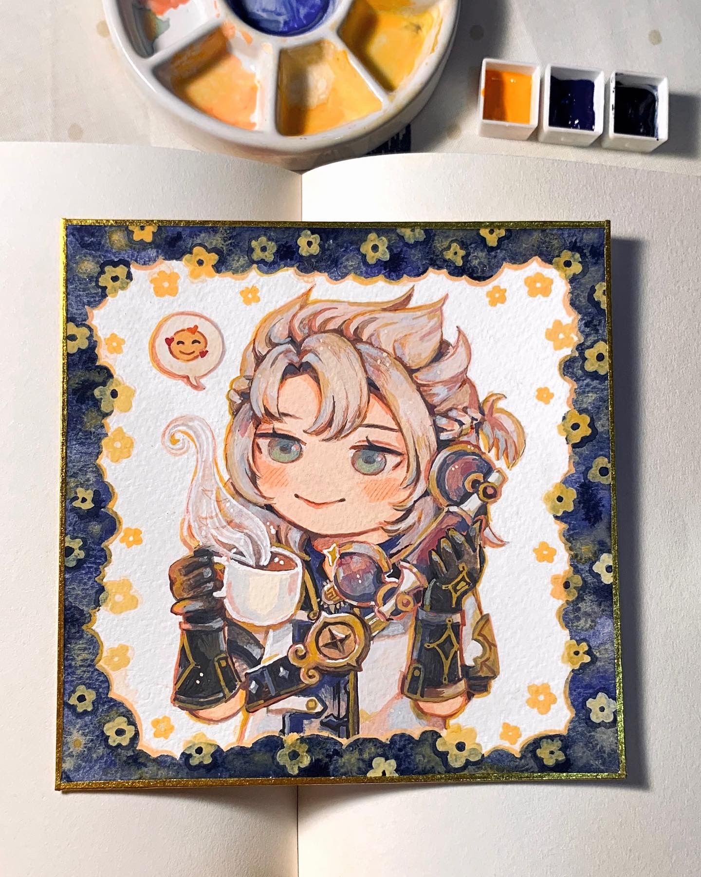 Painting the painter (Albedo) 🫴🏻🌼 Genshin Impact | HoYoLAB