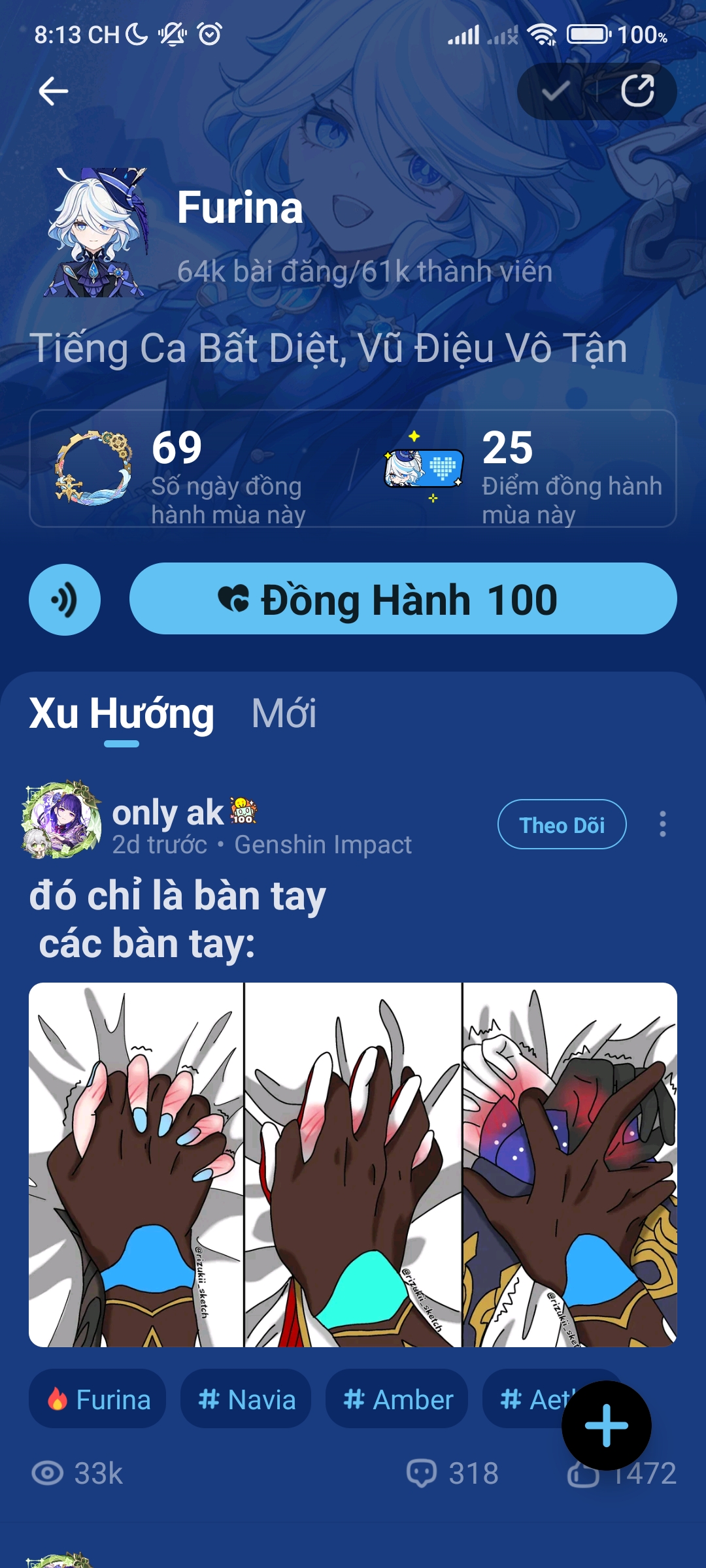 100 ngày đồng hành cùng furina Genshin Impact | HoYoLAB