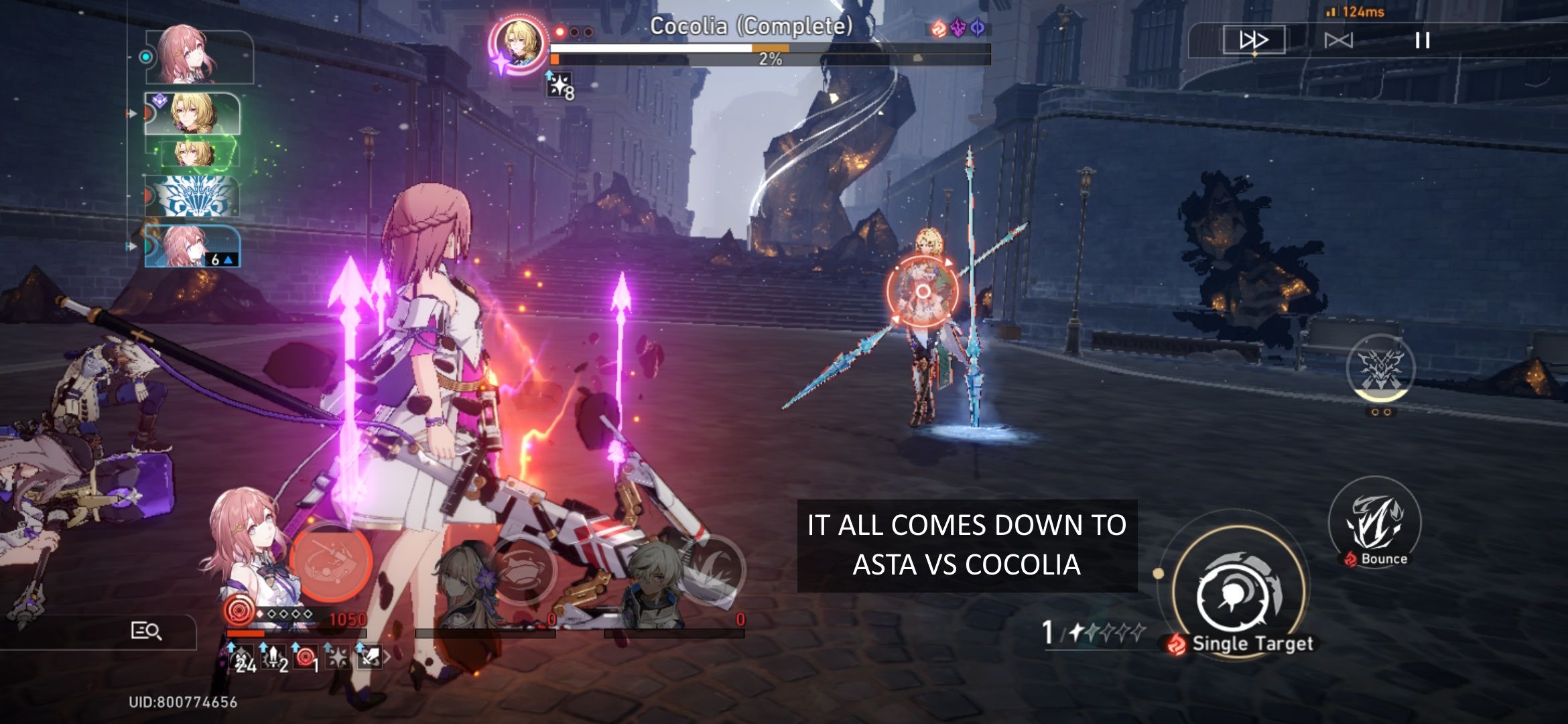 Asta Hypercarries the Team [Asta, Herta, Arlan Vs S.U Diff. 4) Honkai ...