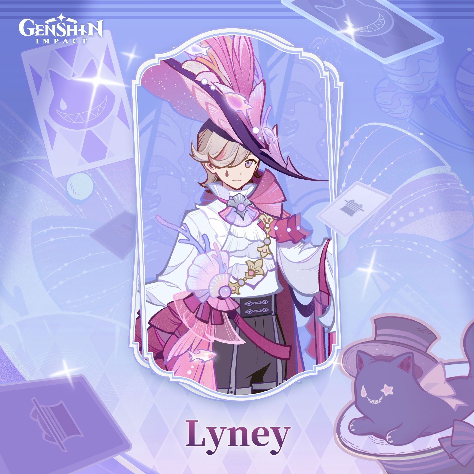 Lyney as Chiori Boutique spokesperson Genshin Impact | HoYoLAB