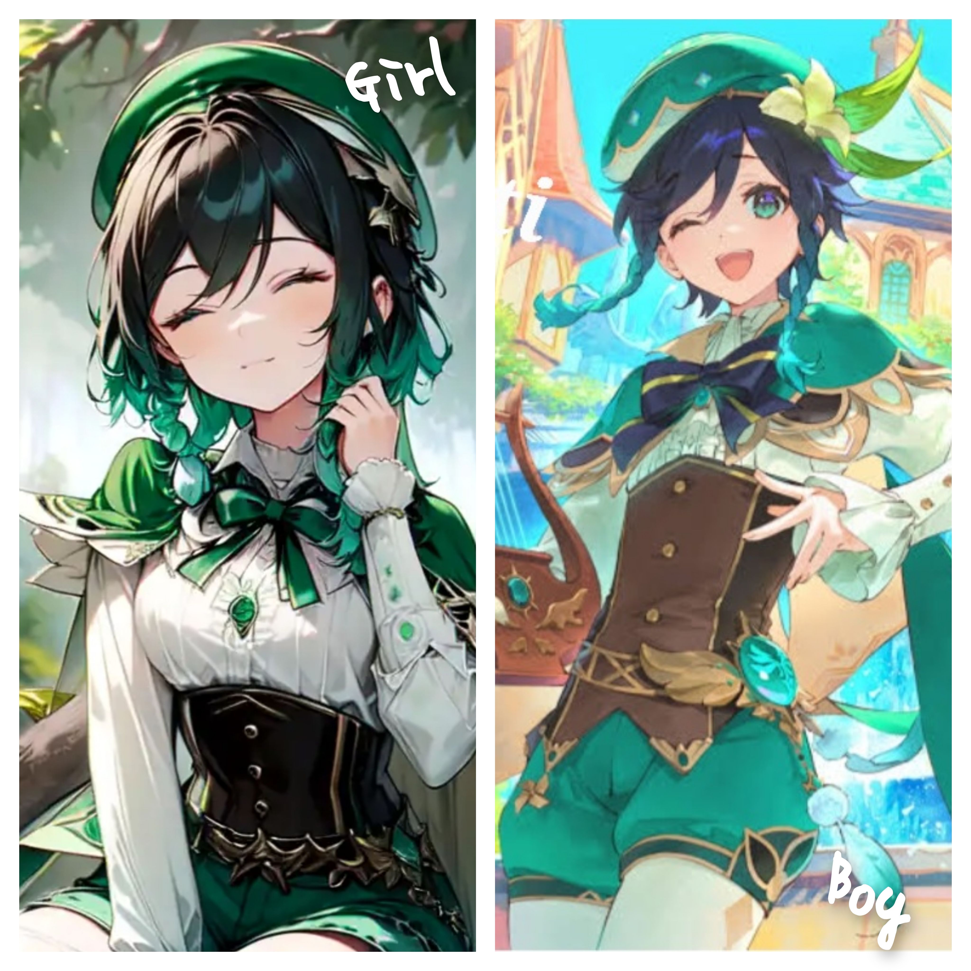 Venti Genderbend ( Do you see that much of a diffrence) Genshin Impact ...