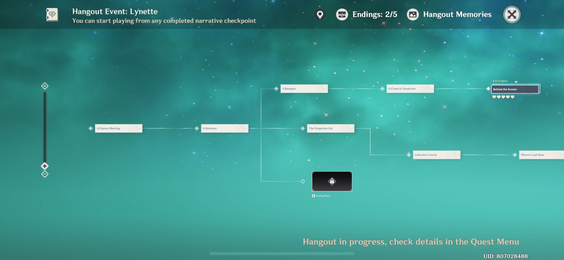 Lynette Hang-Out Event felt like longer than story quest of his brother ...