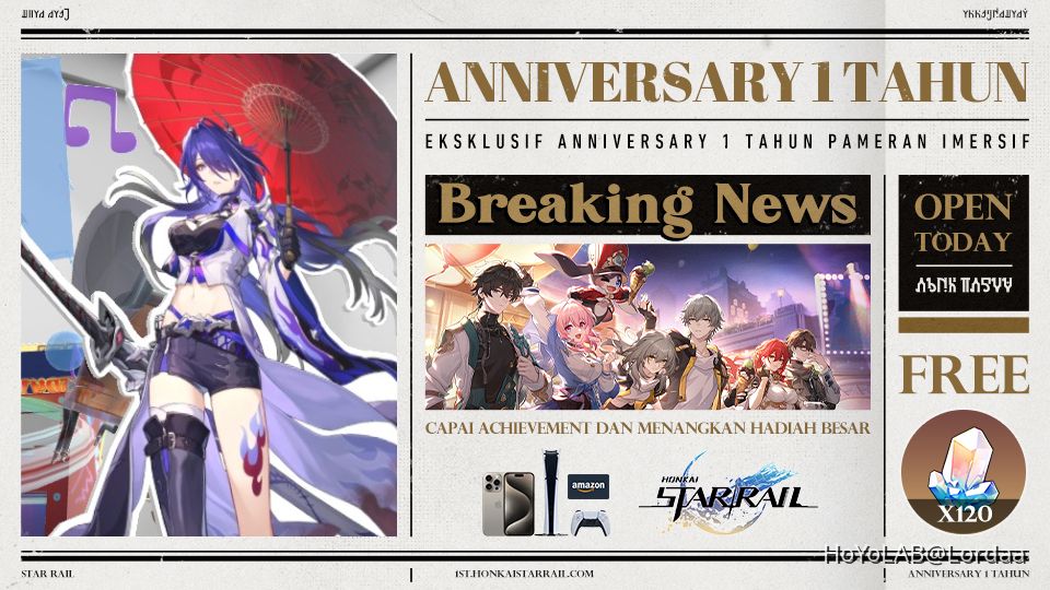 Happy anniversary 1 tahun Honkai Star Rail Honkai: Star Rail | HoYoLAB