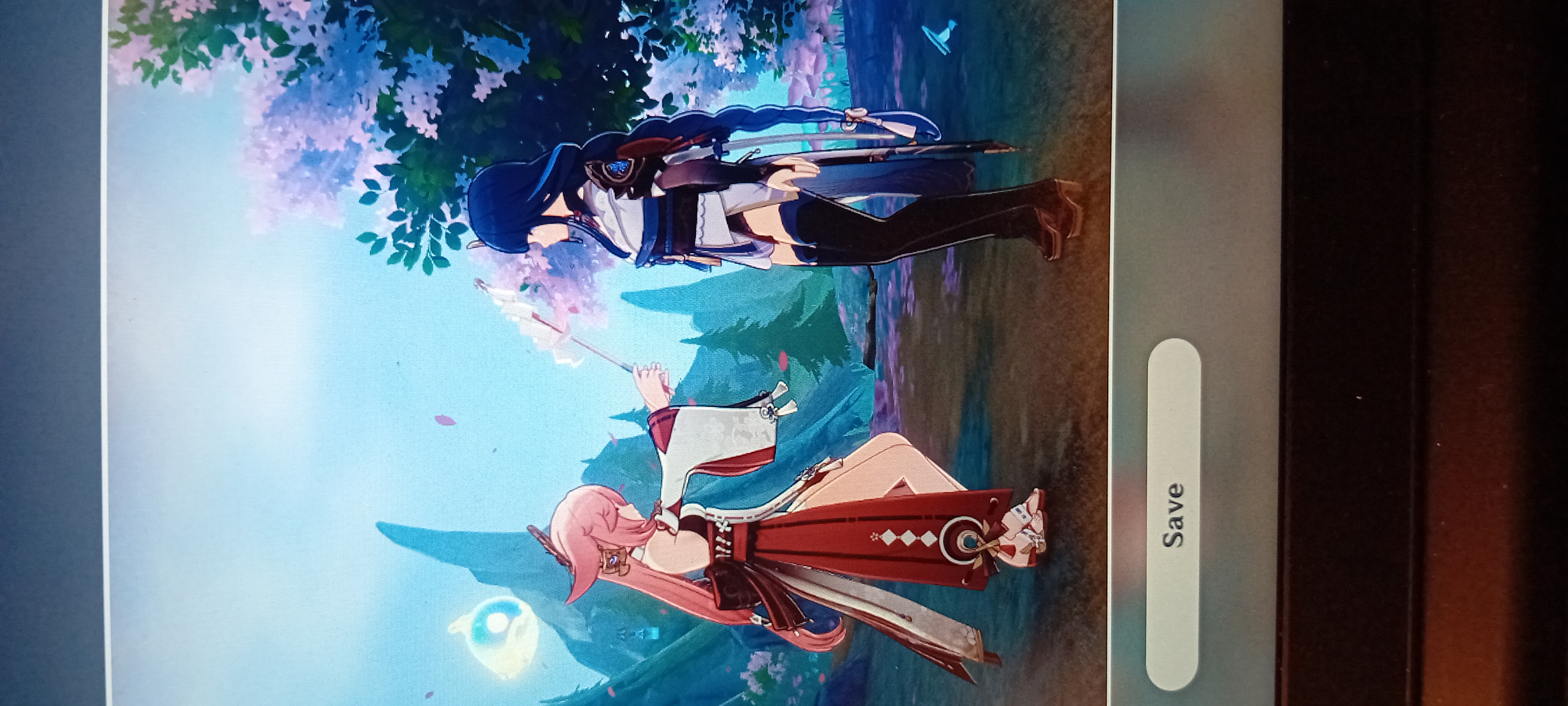 Miko bonks Ei and then Ei get her hand at Miko's chin Genshin Impact ...