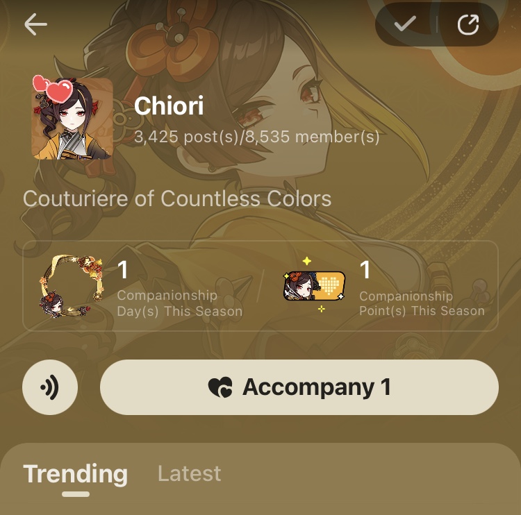 Does clicking that accompany button give me more points? Genshin Impact ...