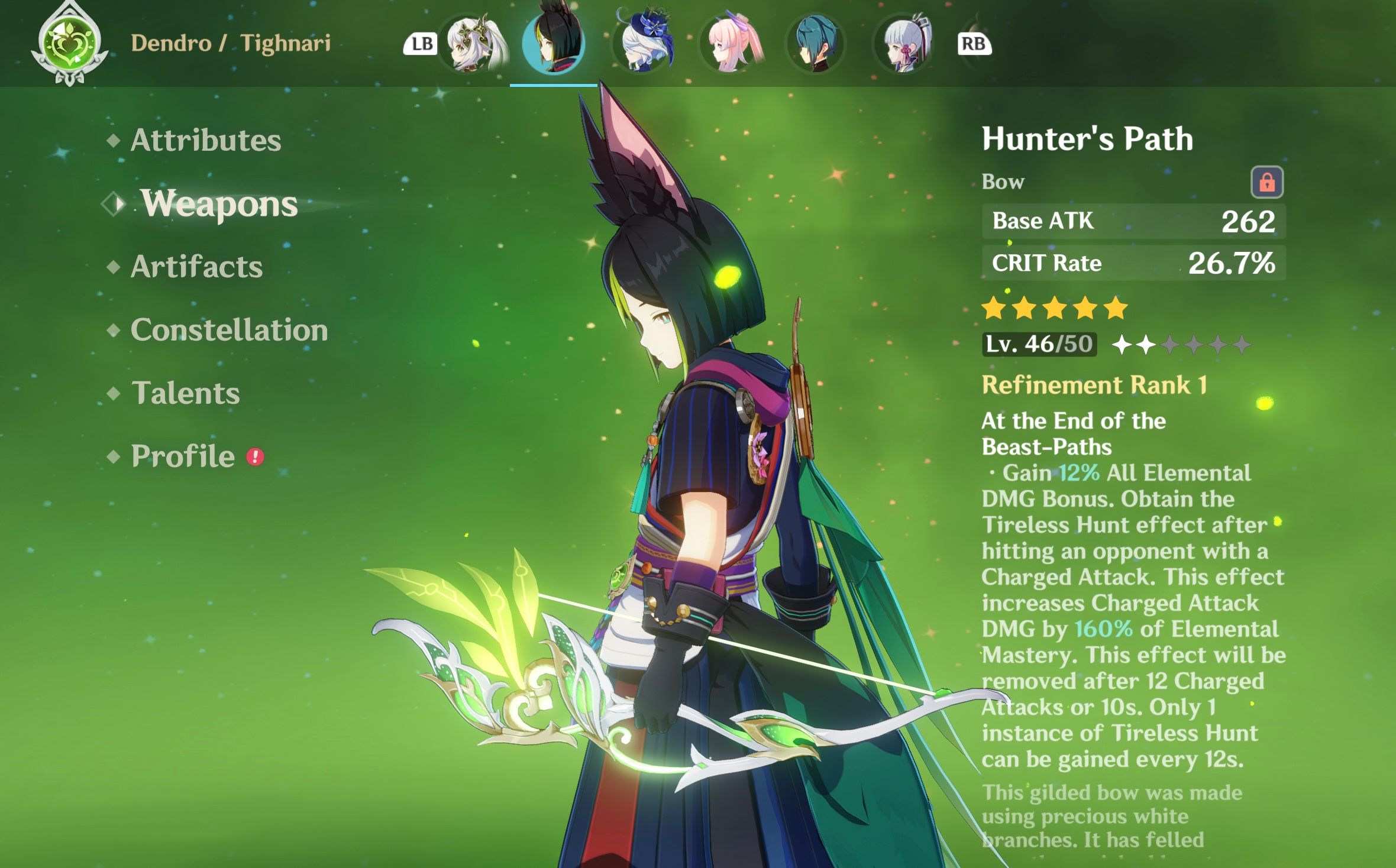 Hunters path In 56 pulls Genshin Impact | HoYoLAB