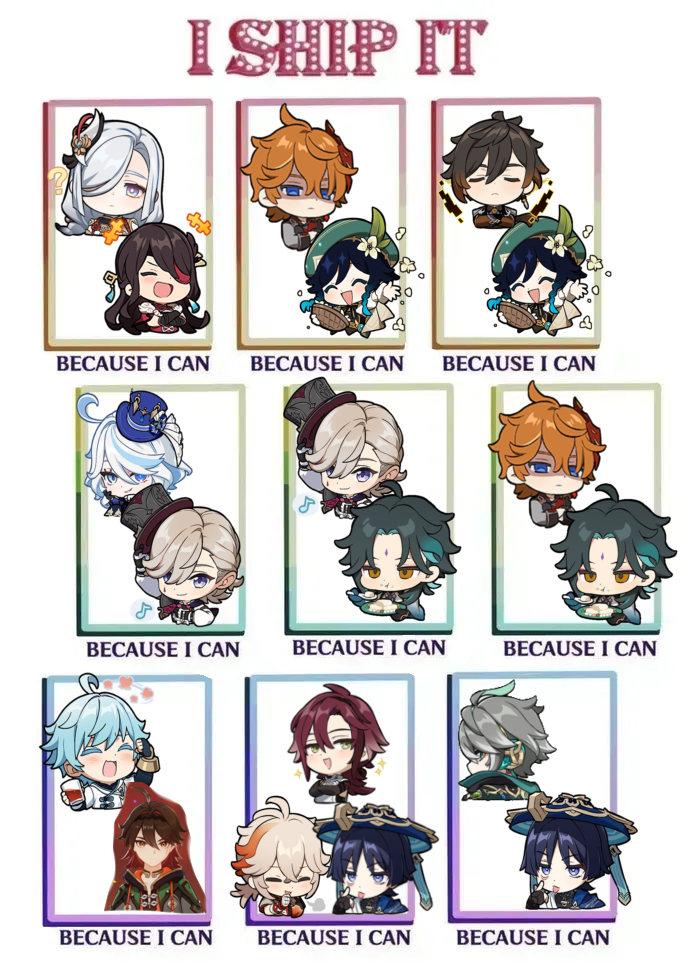 My favorite ships!! (there's more) Genshin Impact | HoYoLAB