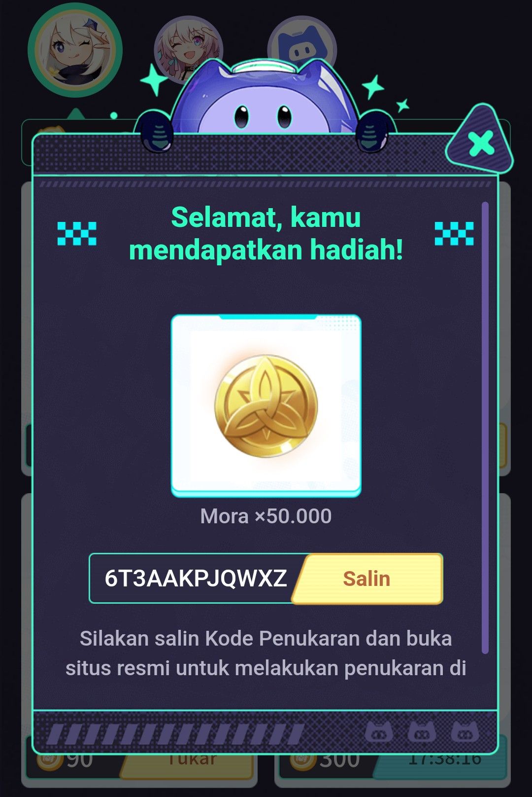 Free Redeem Code Mora x50000 Genshin Impact | HoYoLAB