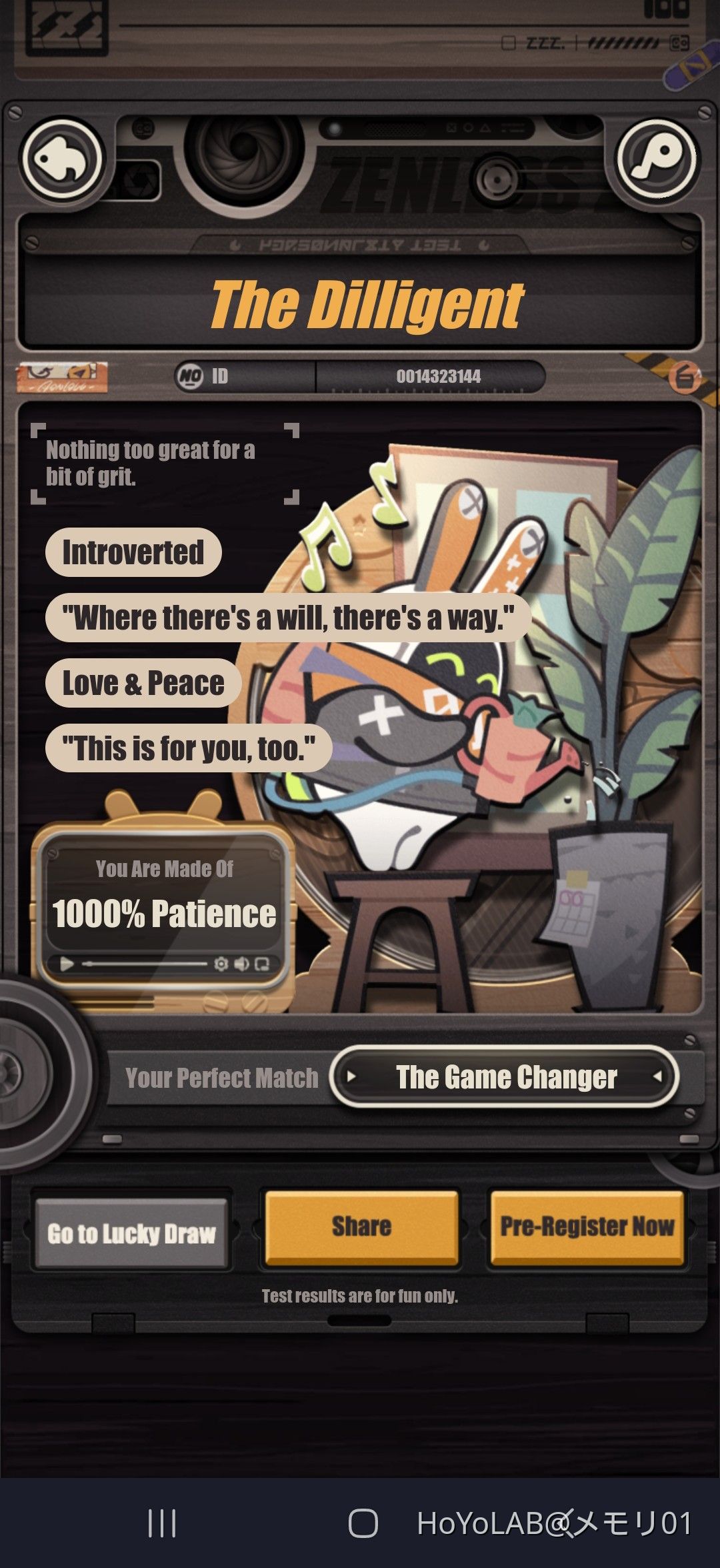 ZZZ test Zenless Zone Zero | HoYoLAB