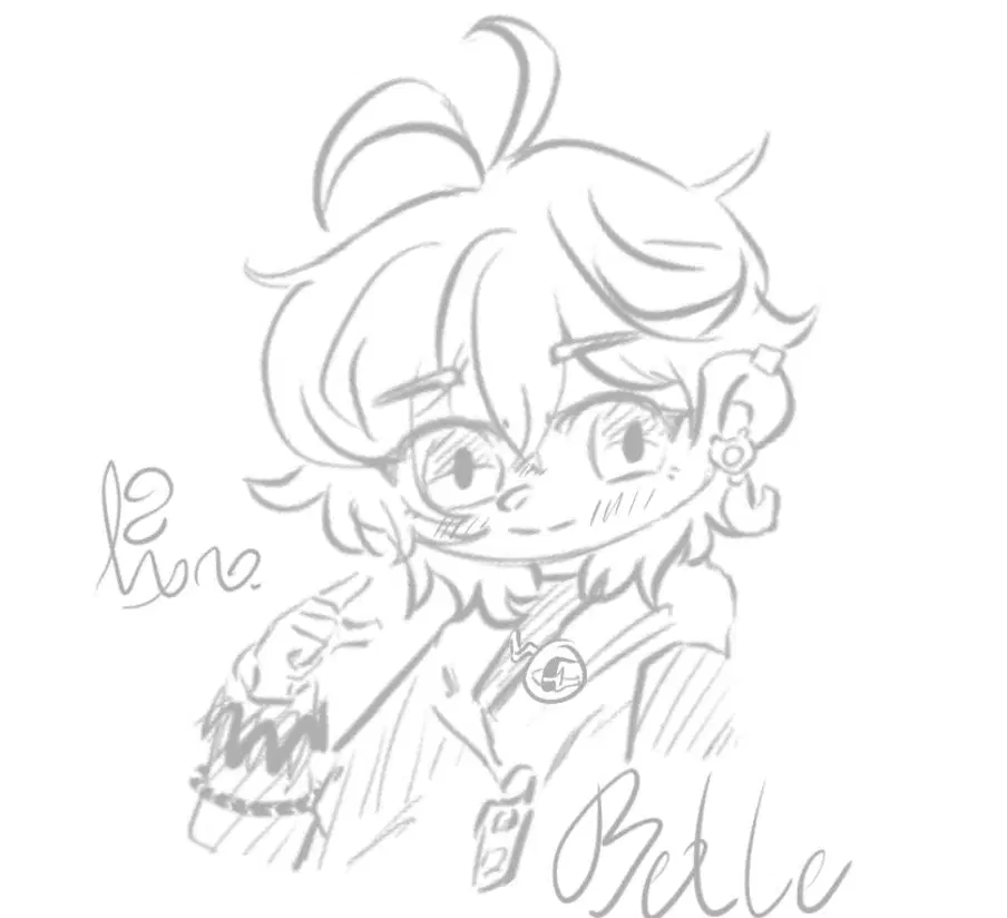 how to draw chibi belle