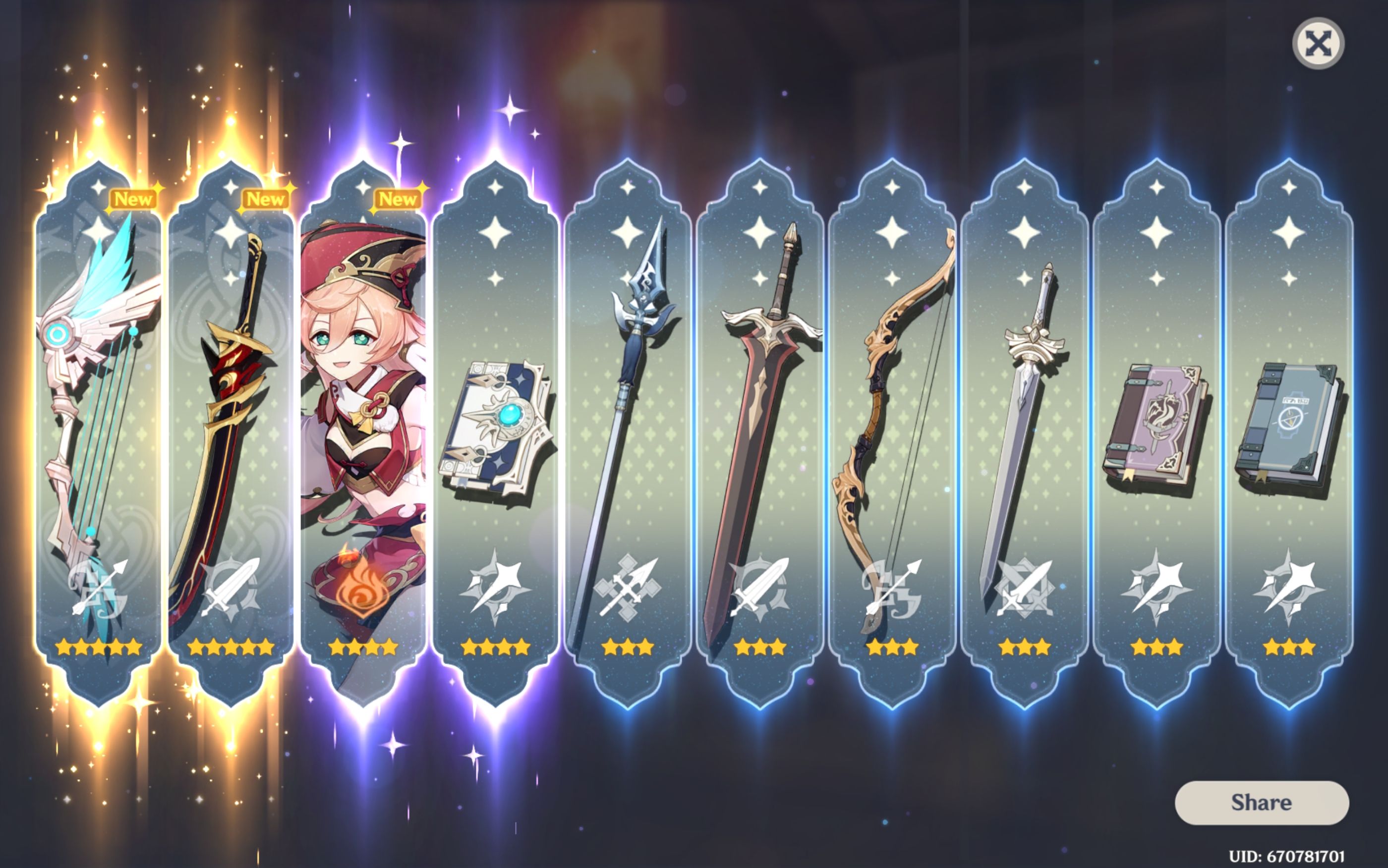 First ever 2 5* in a 10 pull (Weapon Banner) Genshin Impact | HoYoLAB