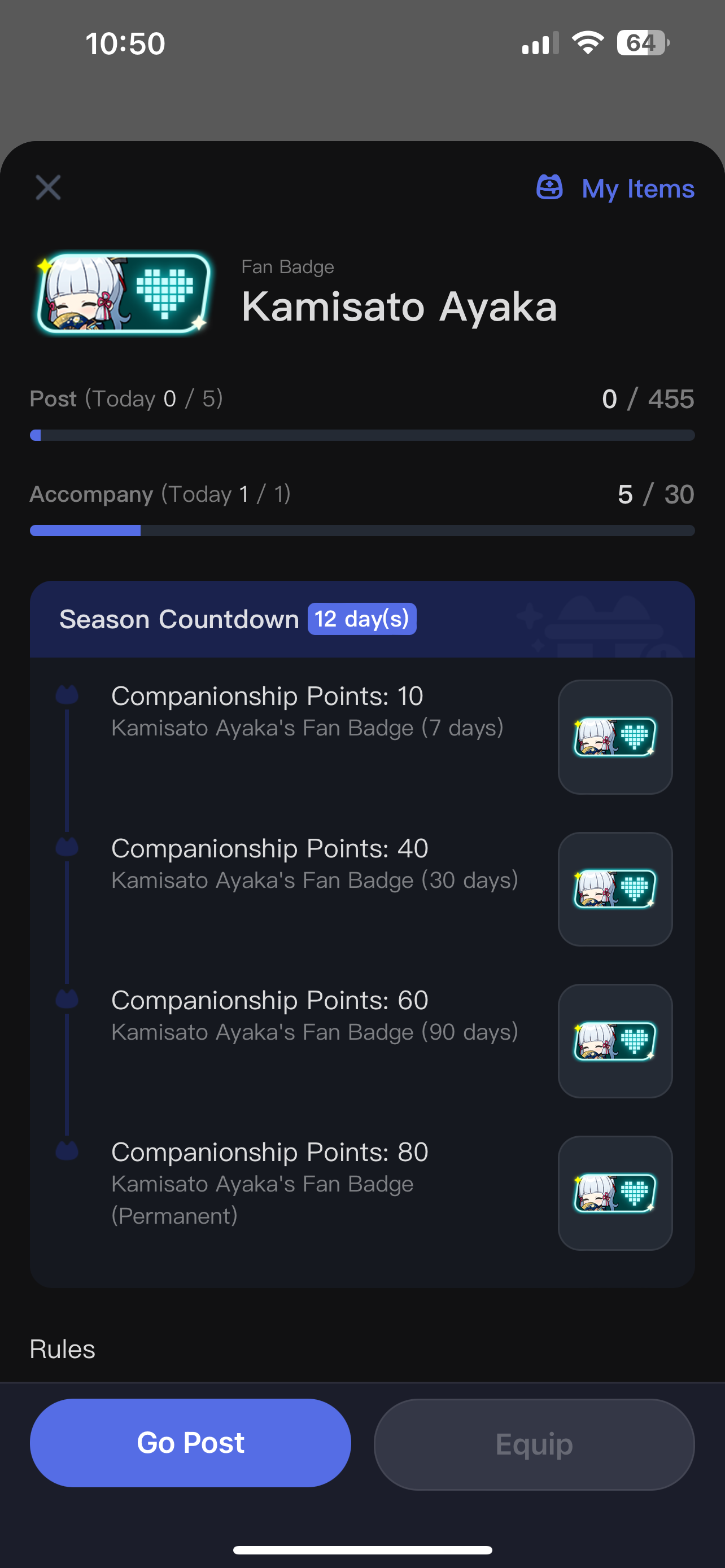 The companion feature seems not to work right Genshin Impact | HoYoLAB