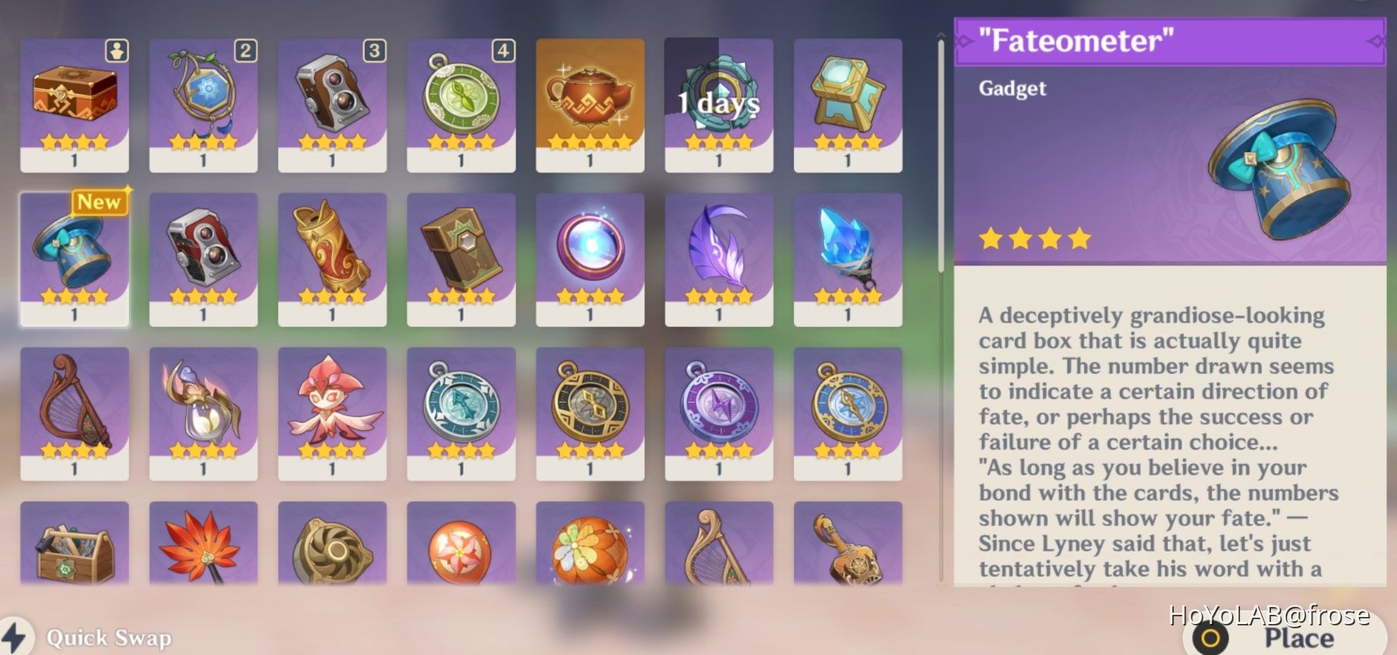 Fateometer Genshin Impact | HoYoLAB