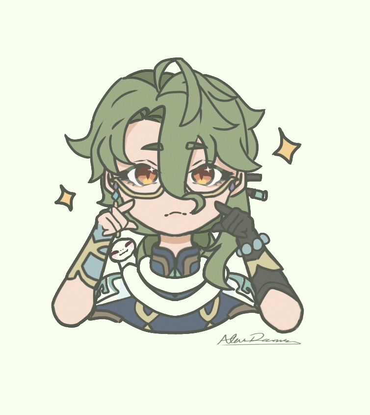 Posting daily Chibi Baizhu drawings until I get his permanent fan badge ...