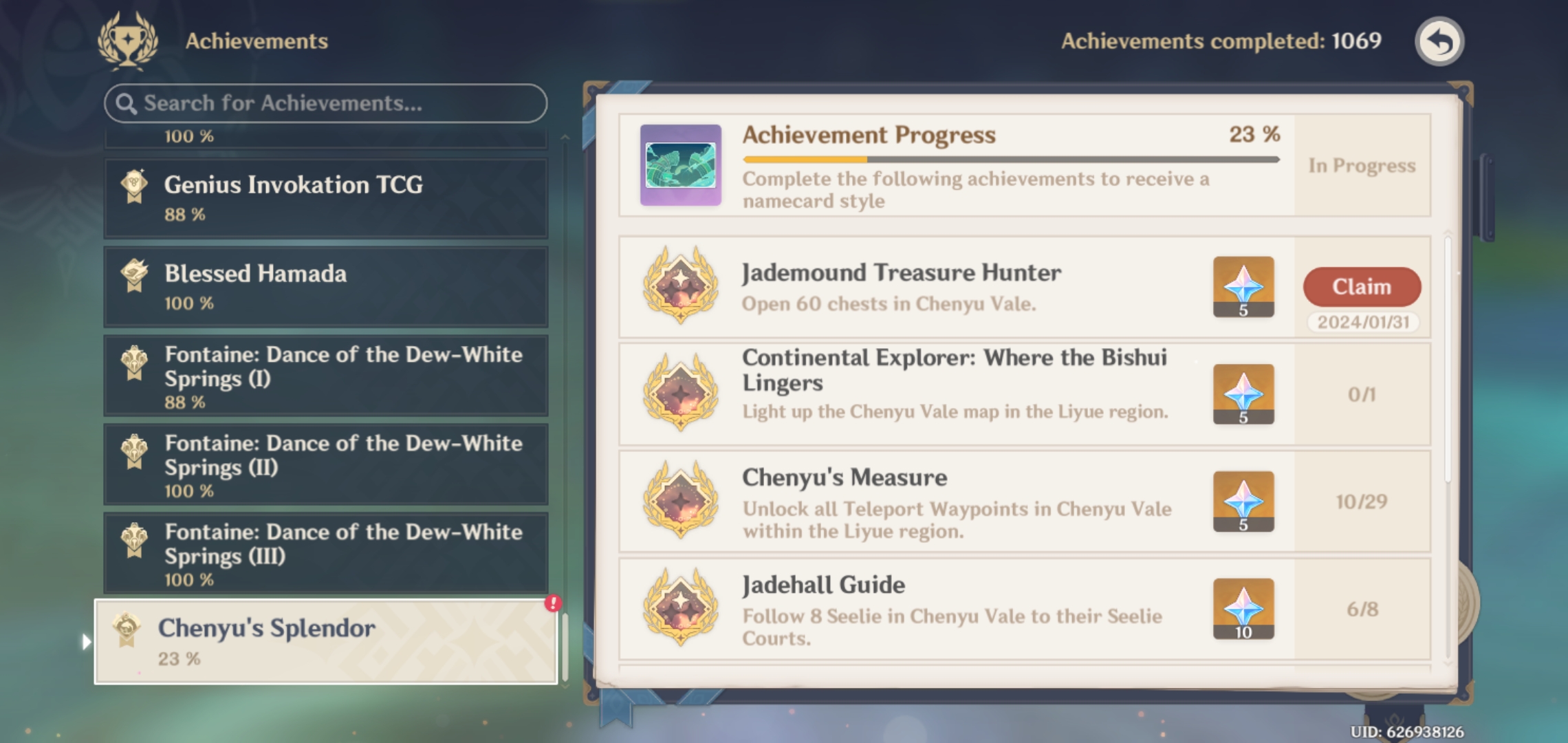 Achievements 🏆 Genshin Impact | HoYoLAB