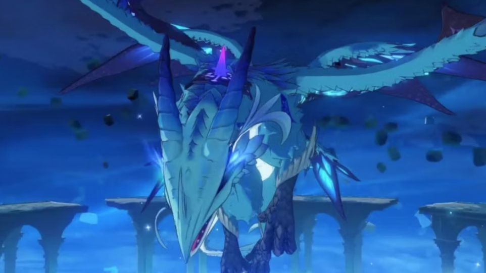 Using Neuvillette's ability to confront Stormterror Dvalin. Genshin ...