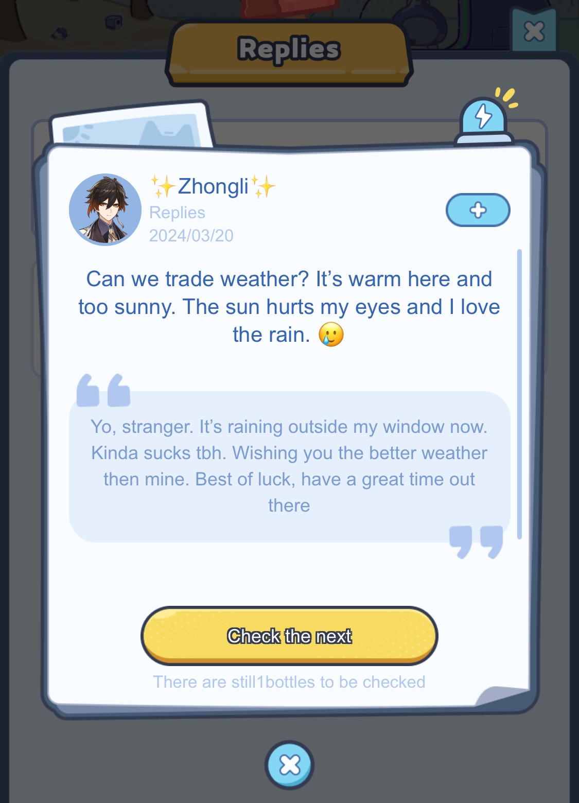 Weather trading? I’m in | HoYoLAB