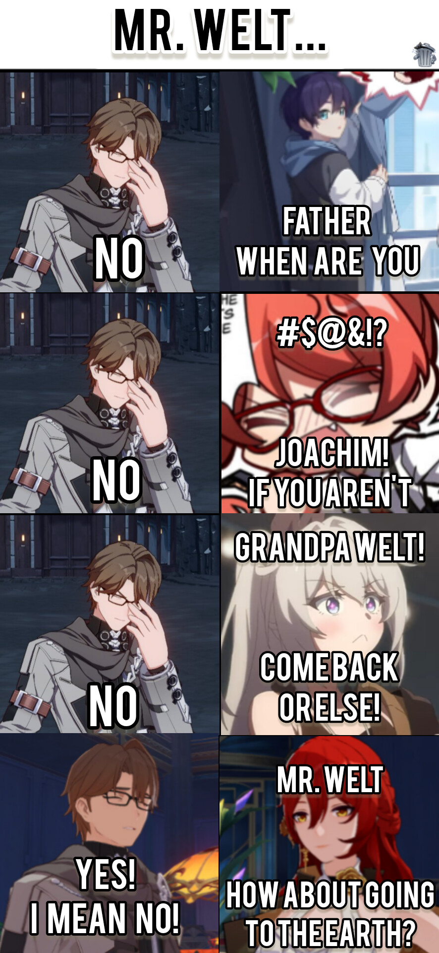 And Himeko's #1 Simp award for another year in a row goes to 👑🏆 Honkai ...