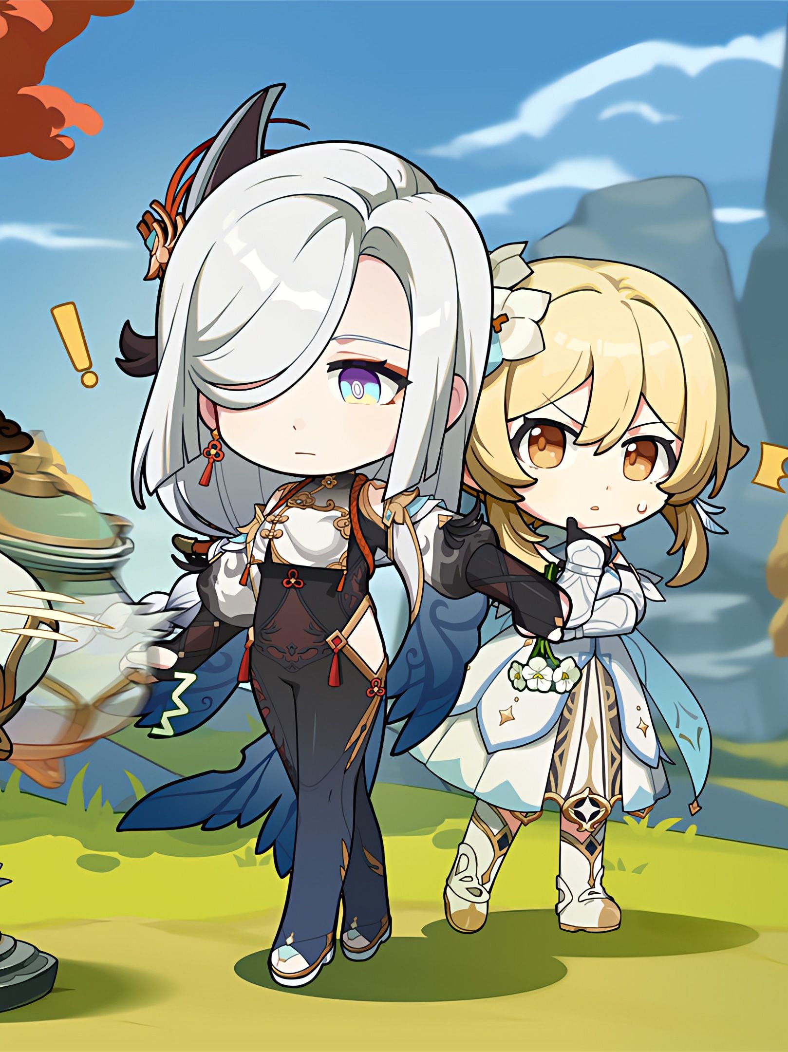 sharing shenhe everyday until I get 80 companionship day 1 Genshin ...