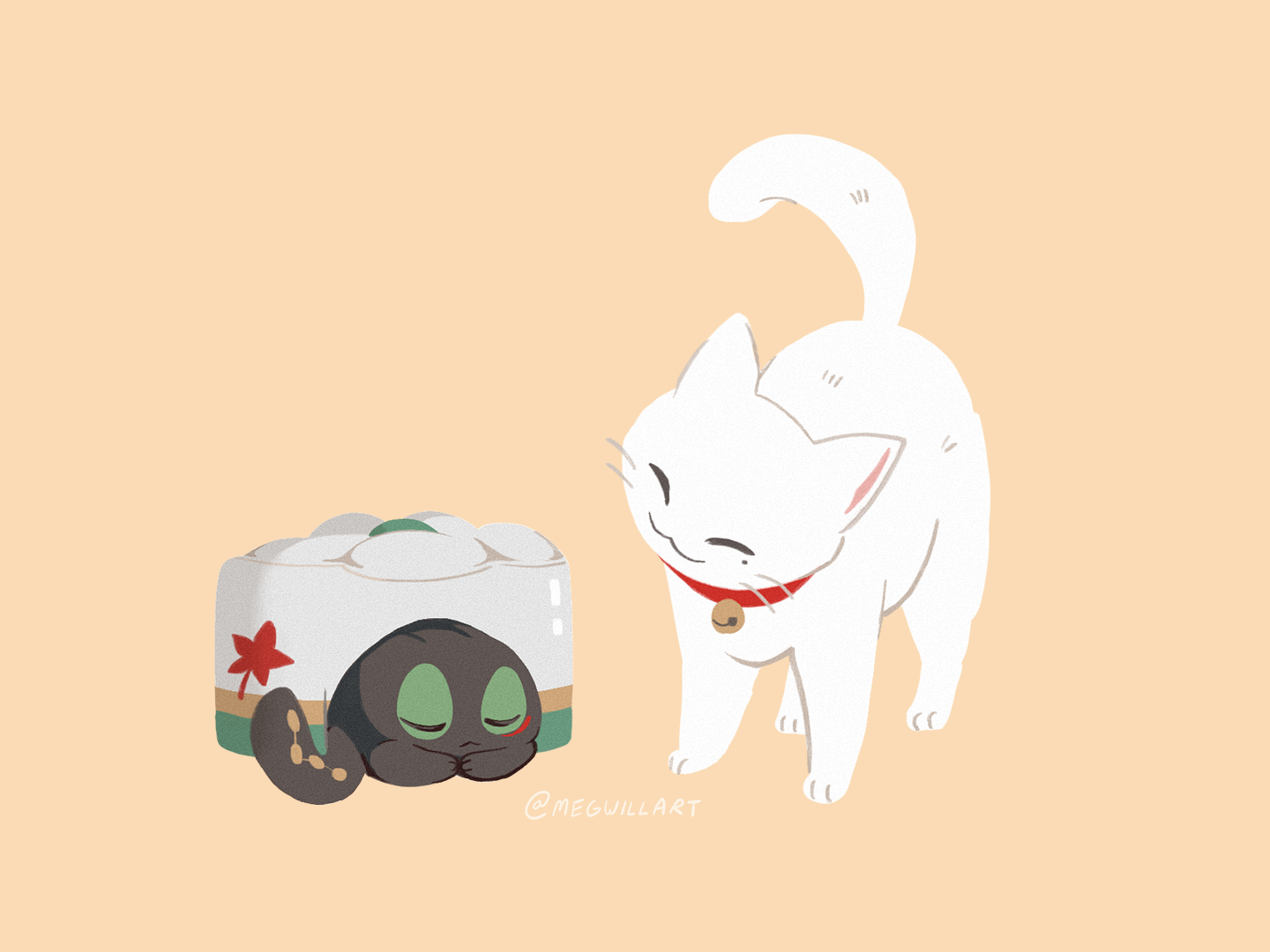 Jing Nyan gets curious about Rice Dumpling... 🍁🐈 Honkai: Star Rail ...
