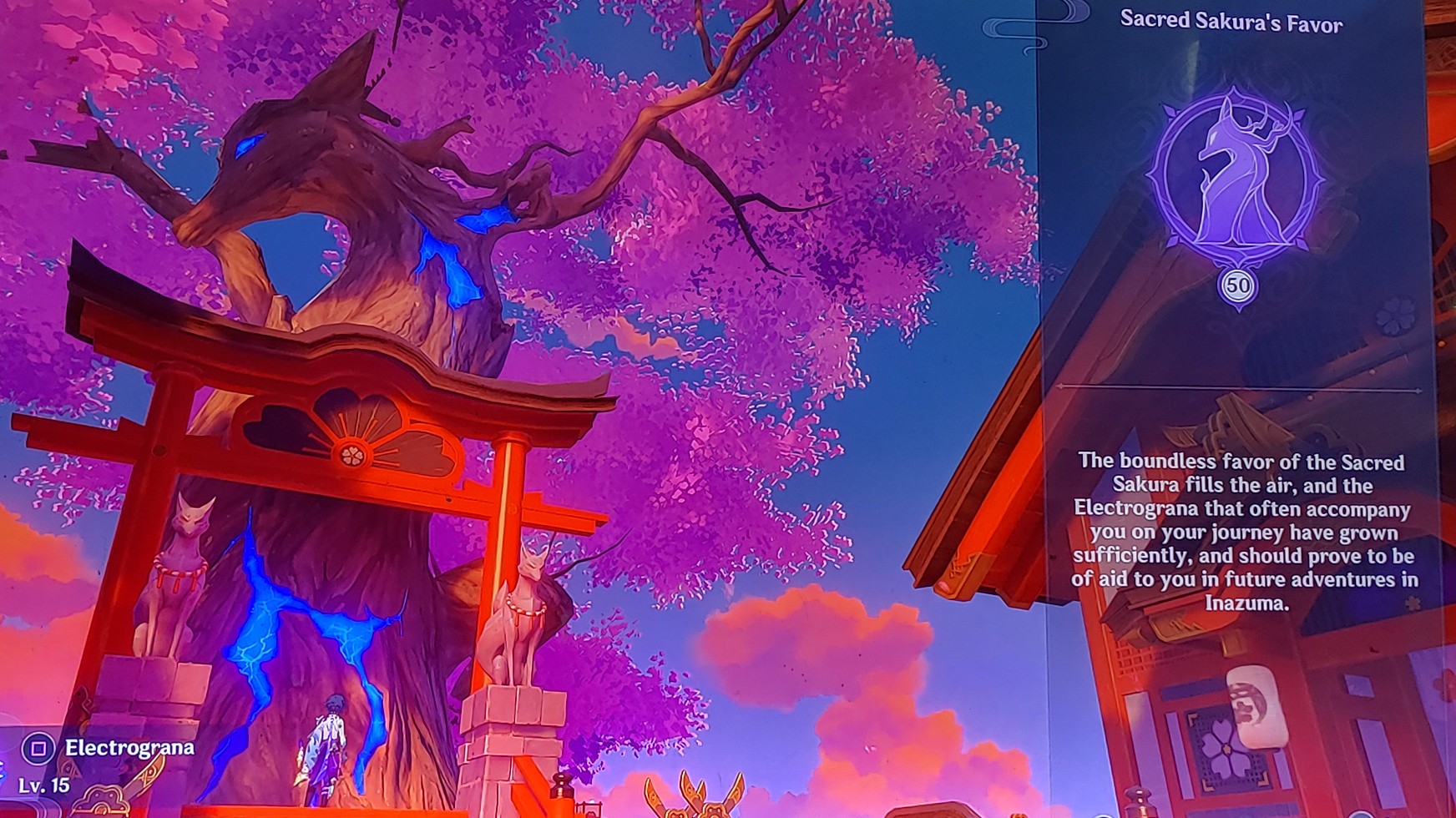 Inazuma is now 100% Exploration across all islands, the sakura tree ...