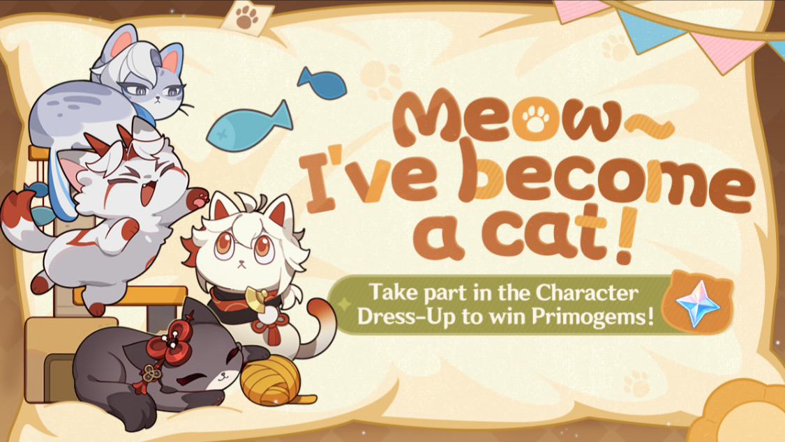 My Entry For: “Meow~I’ve Become A Cat” event Genshin Impact | HoYoLAB