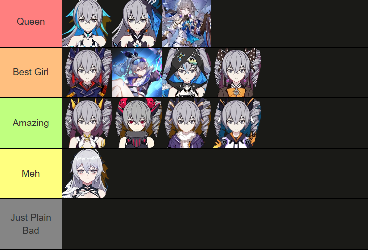 Bronya simp brutally rates every Bronya released... Honkai Impact 3rd ...