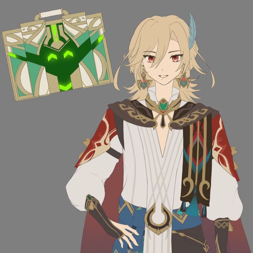 Unfinished Kaveh and Mehrak drawing. Genshin Impact | HoYoLAB