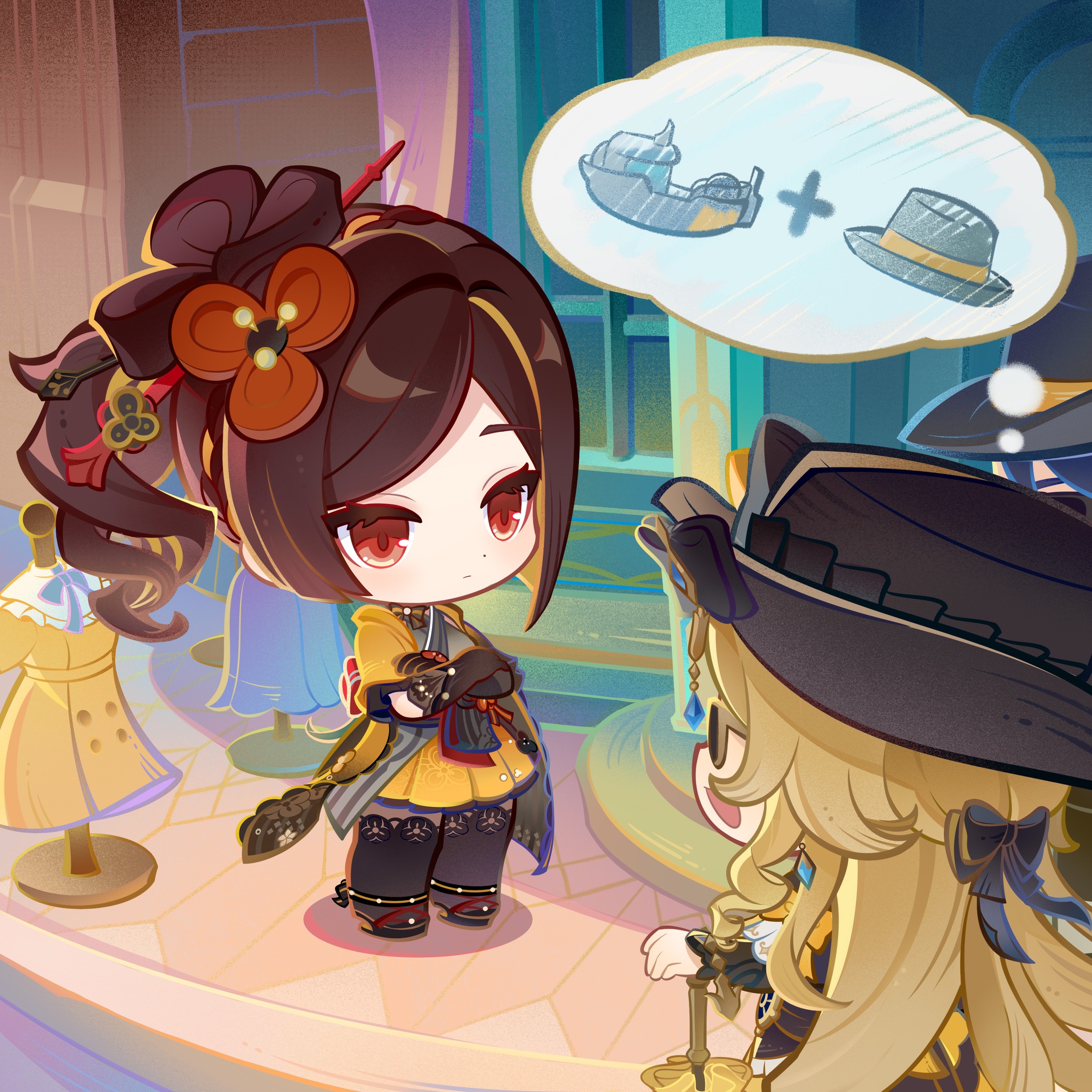 [FOR DOWNLOAD] Chiori 2024 Chibi Art Genshin Impact | HoYoLAB