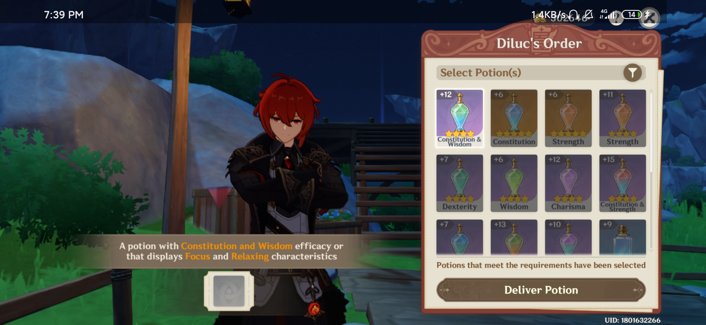 Potion Event Diluc's Order Genshin Impact | HoYoLAB