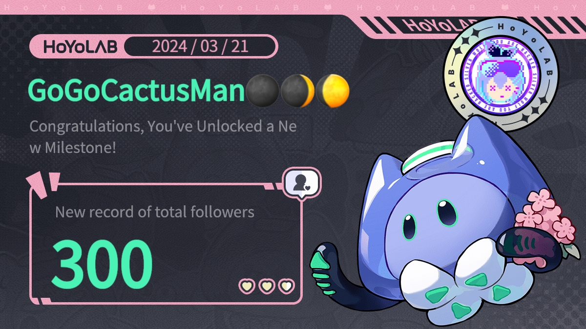 Sweet. Thanks yous guys! | HoYoLAB