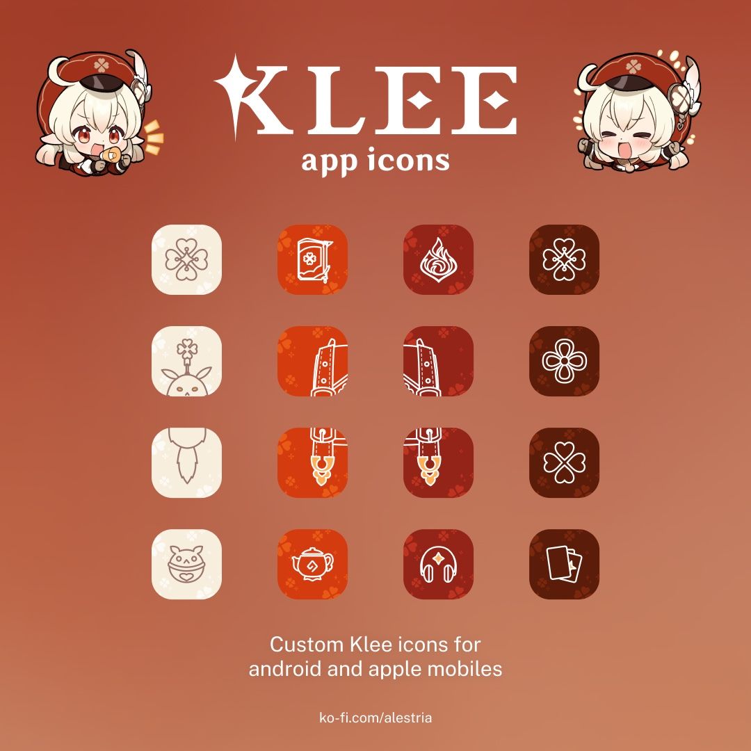 Klee's Explosive Charm on Your Screen! | Custom Klee App Icons Genshin ...