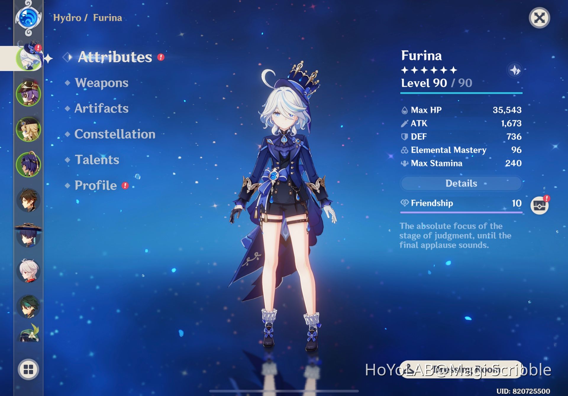 Furina’s Namecard Genshin Impact | HoYoLAB