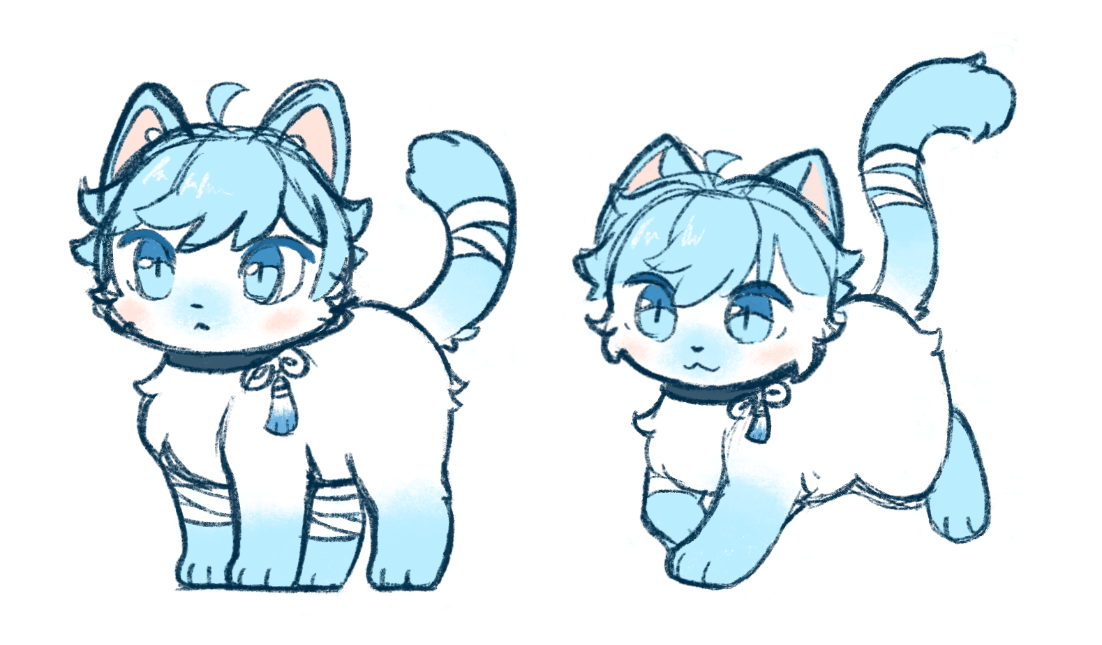 Coloured Catyun Sketches Genshin Impact | HoYoLAB