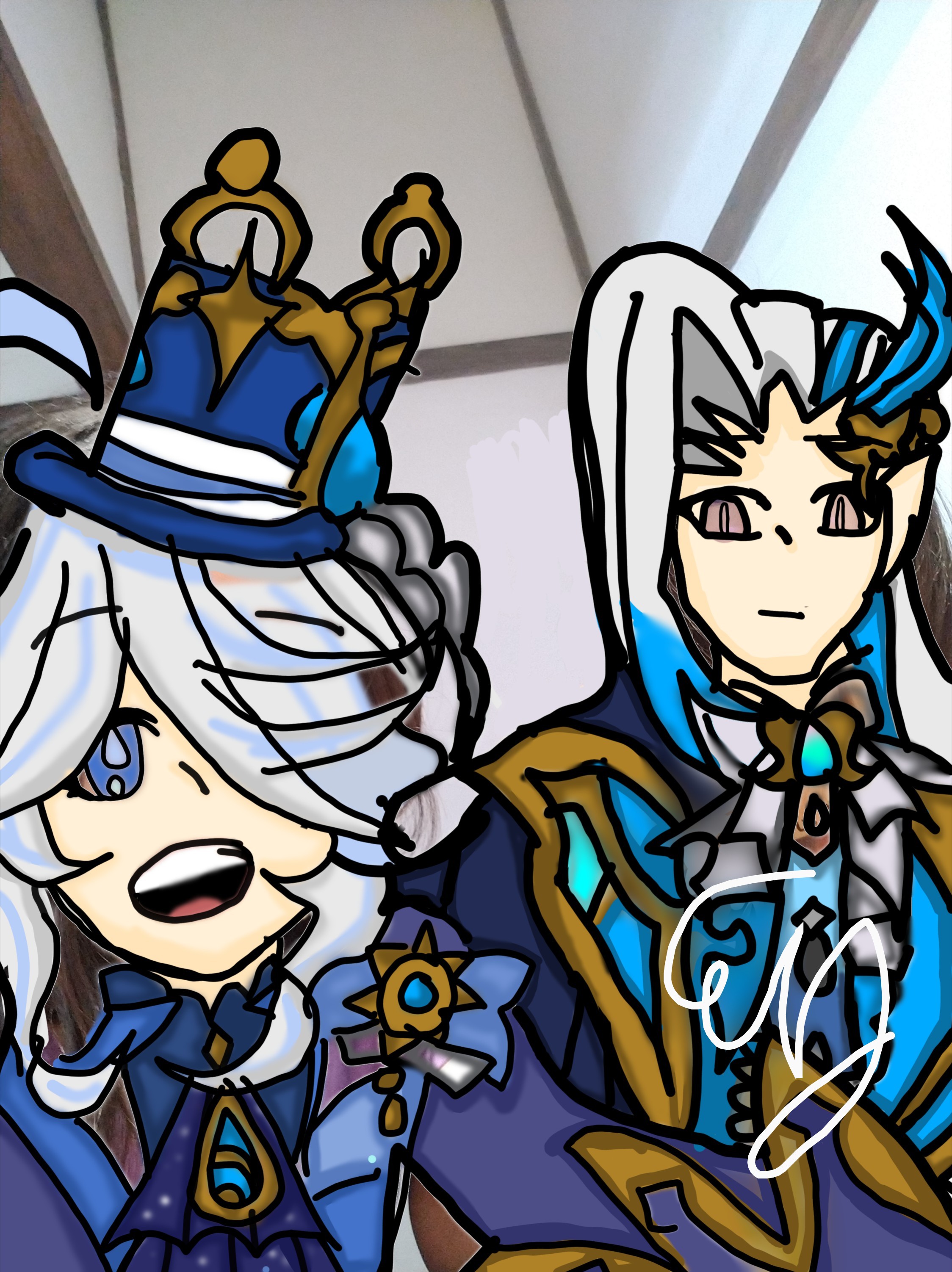 Based on a pic of me and my sis (I'm Fuina) Genshin Impact | HoYoLAB