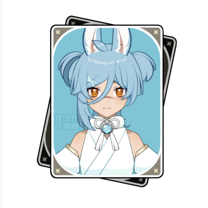 I made a snow bunny cryo OC 🤭 would you pull? Genshin Impact | HoYoLAB