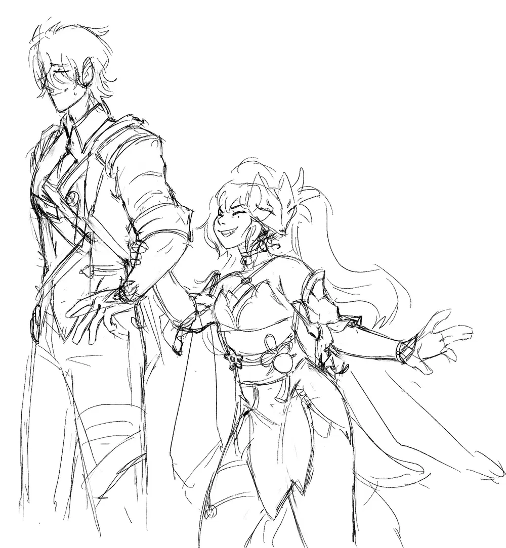 anime couple base dancing