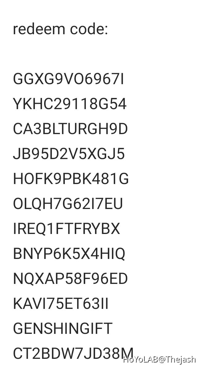 Redeem Codes! | HoYoLAB