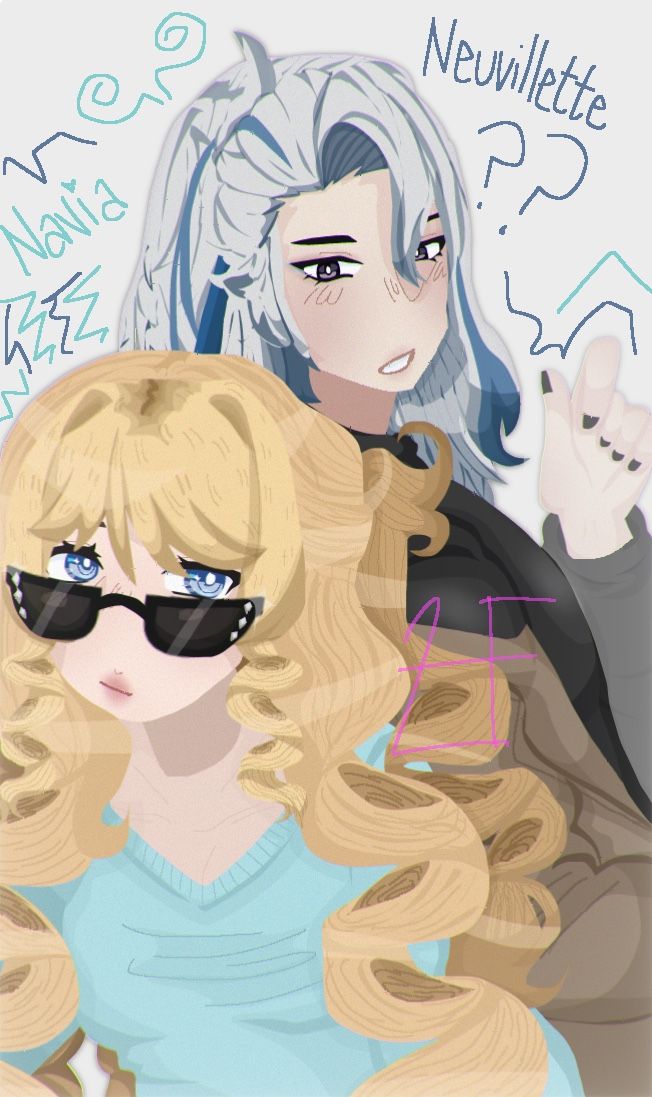 Neuvillette and Navia !! Genshin Impact | HoYoLAB