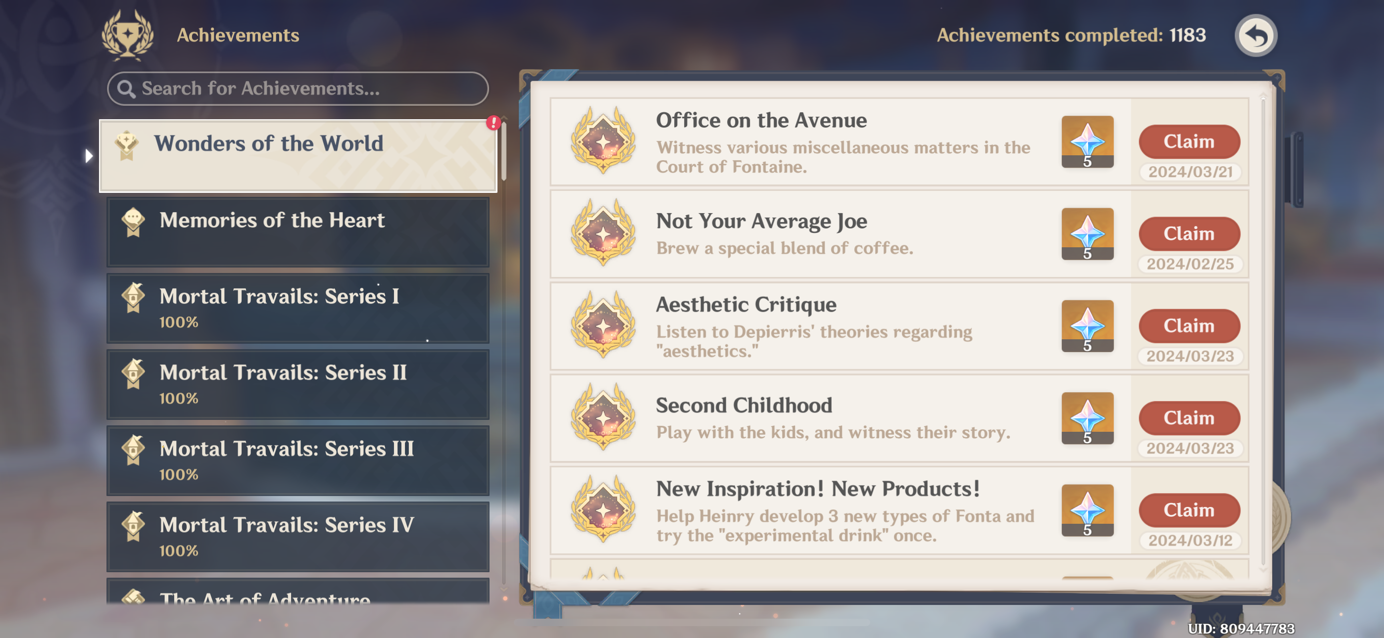 FINALLY!!! ALL DAILY COMMISSION HIDDEM ACHIEVEMENTS COMPLETED! Genshin ...