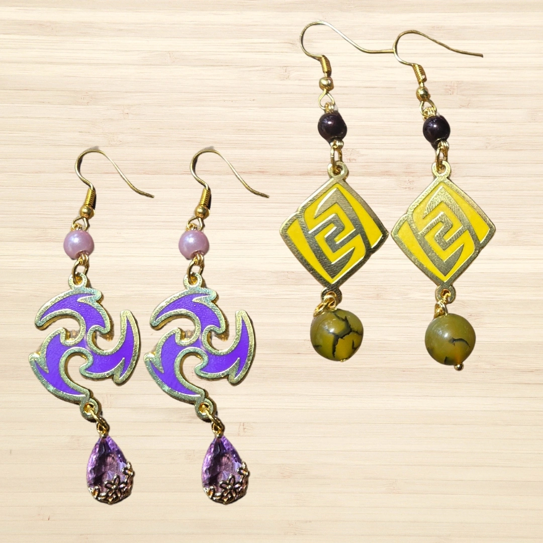 Zhongli and Raiden earrings Genshin Impact | HoYoLAB