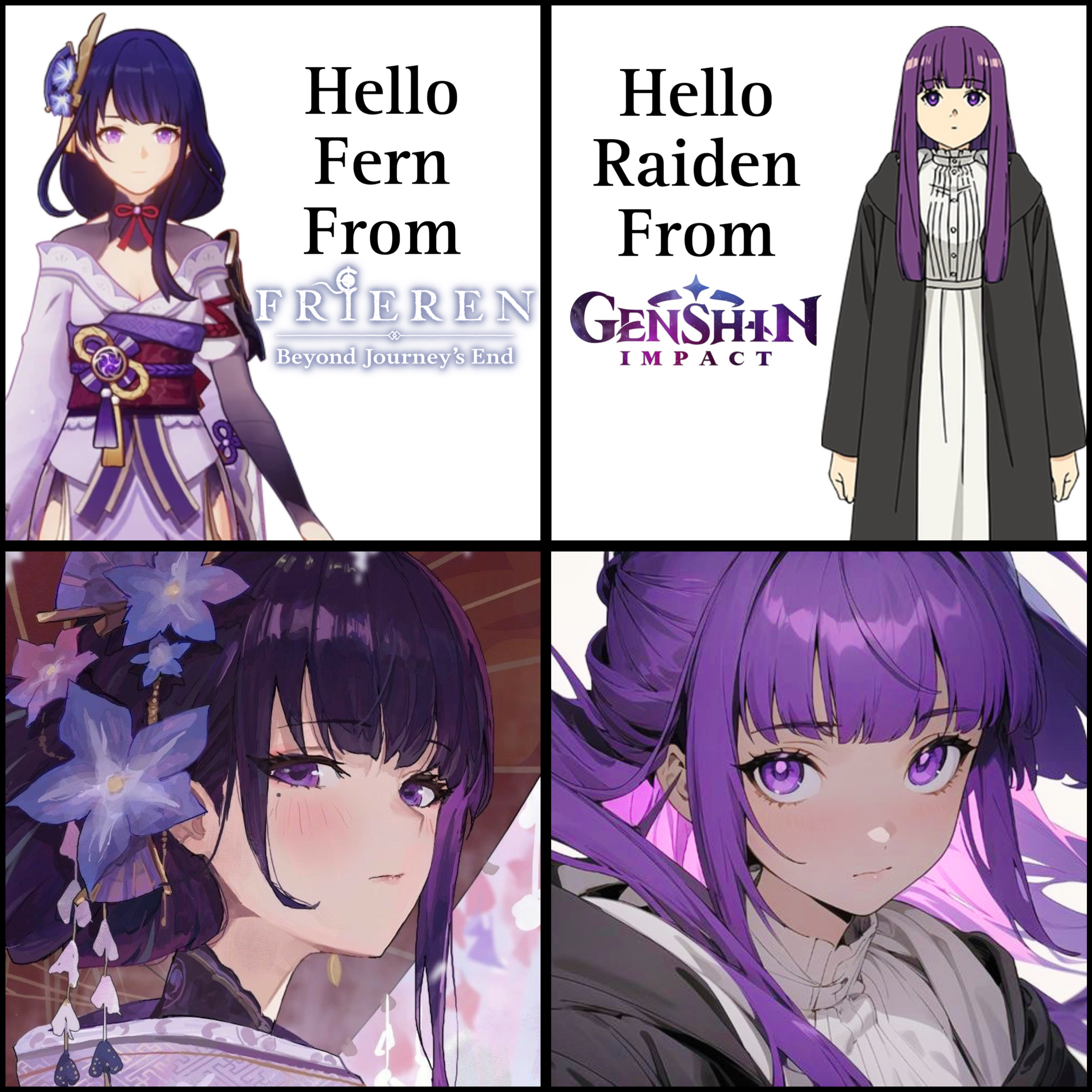 Raiden Ei x Fern [clothes swap] Genshin Impact | HoYoLAB