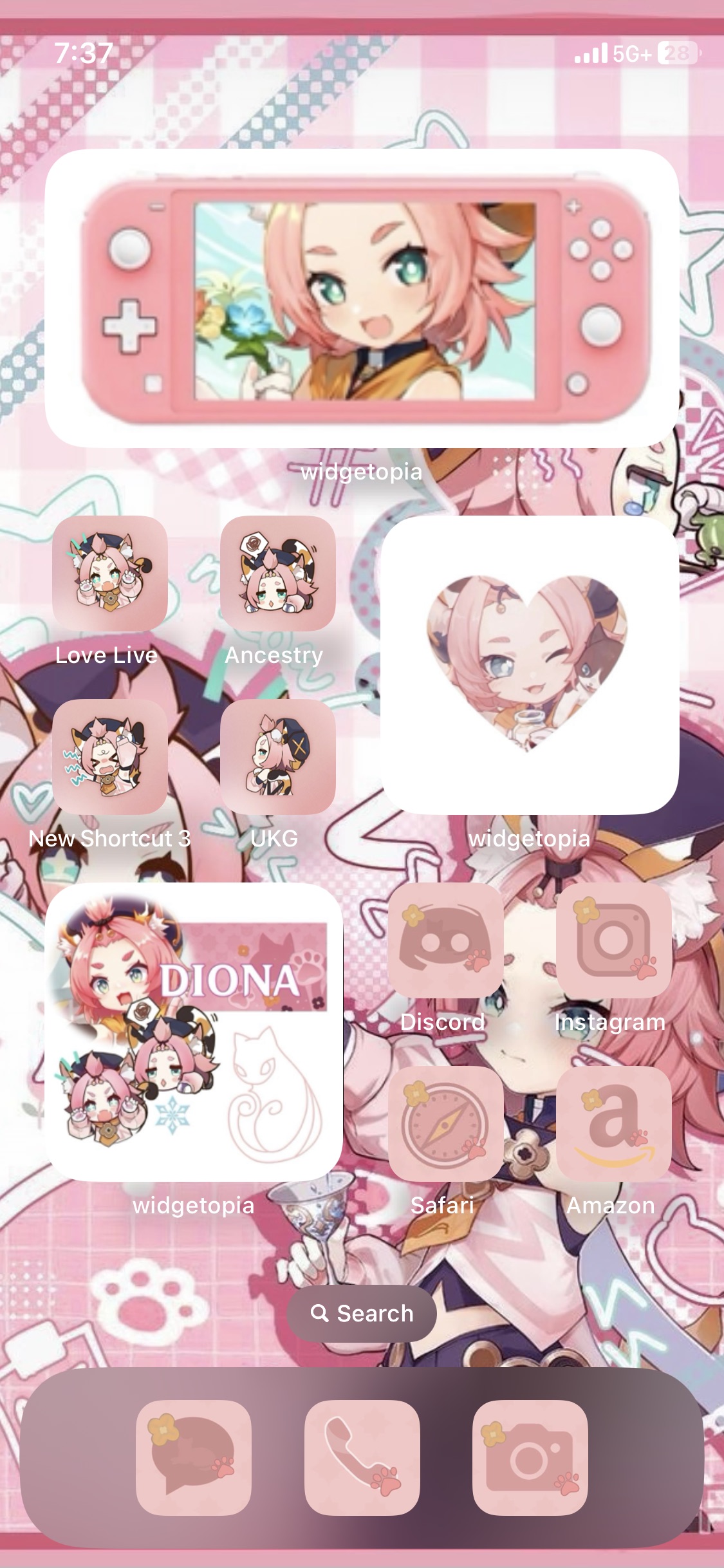 Diona phone theme Genshin Impact | HoYoLAB
