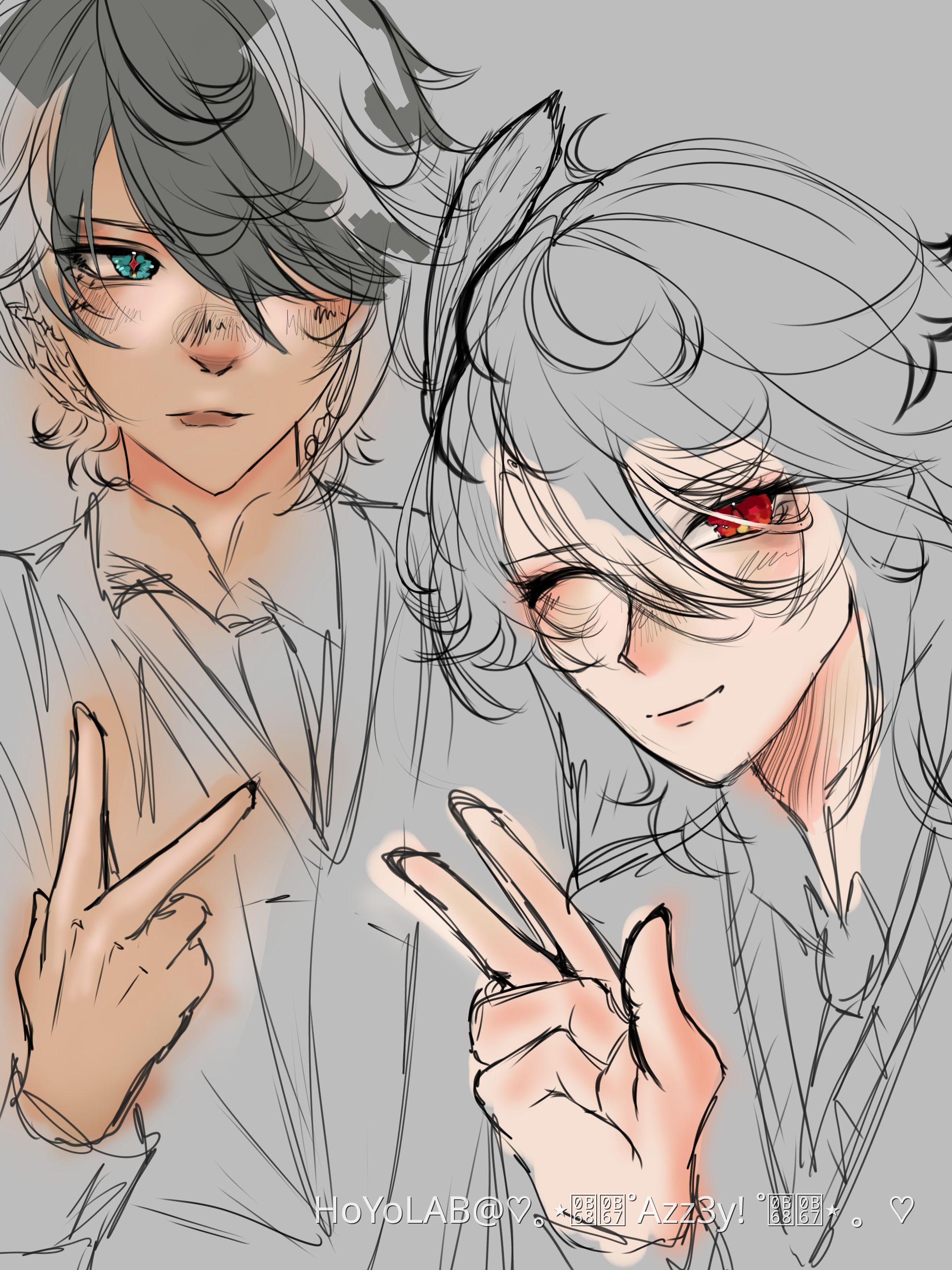 ★kaveh x alhaitham art (WIP)★ Genshin Impact | HoYoLAB