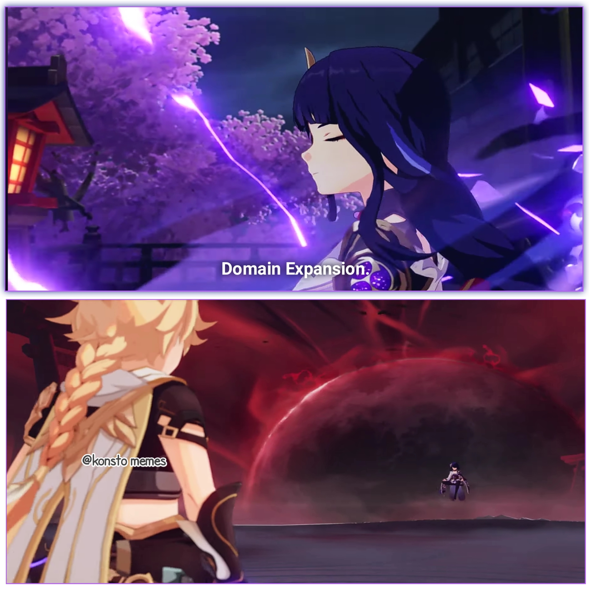 Memes of Teyvat - Raiden Shogun Domain Expansion Genshin Impact | HoYoLAB