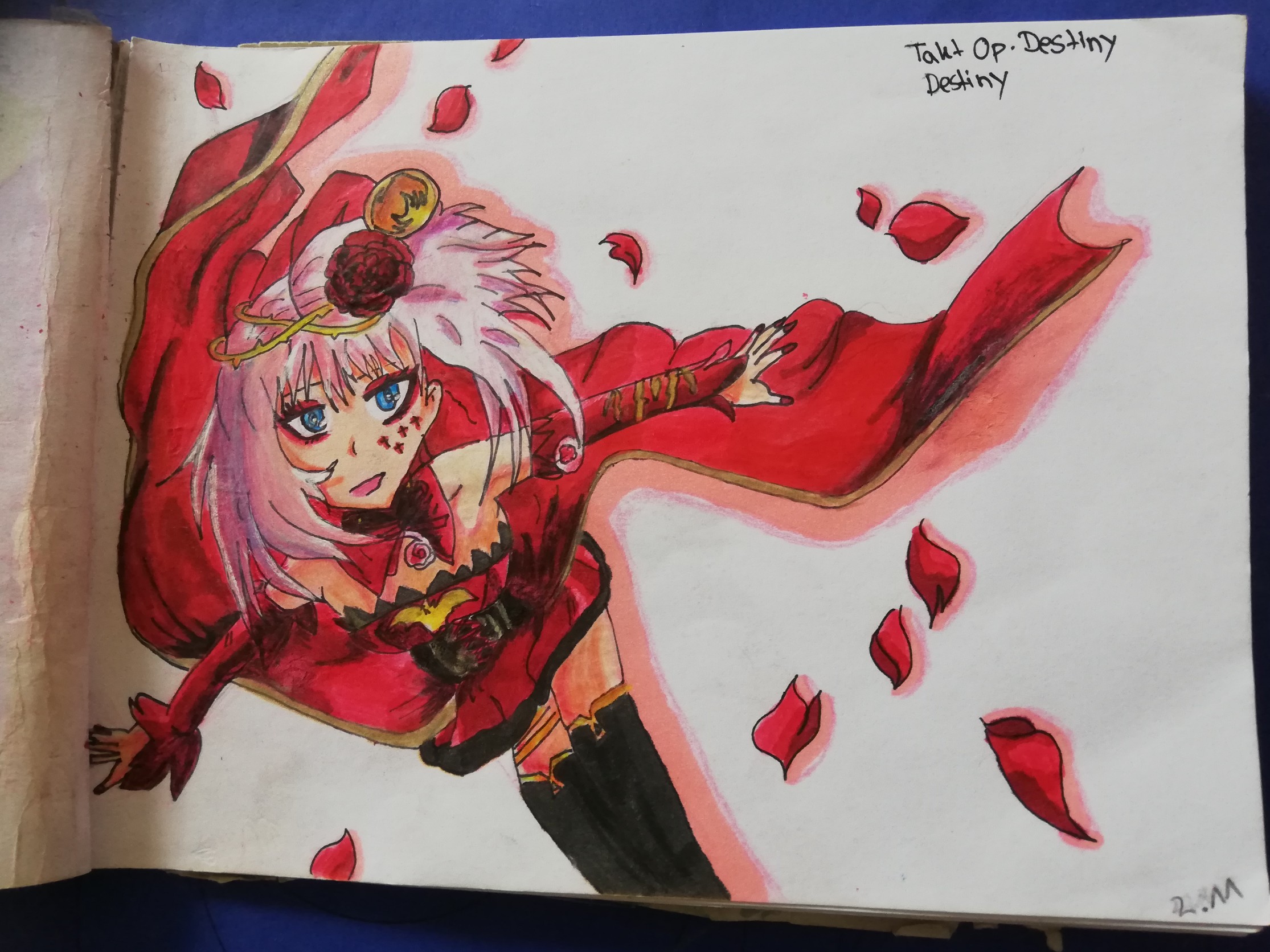 Anime drawing (4/?): Destiny From Takt OP. Destiny | HoYoLAB