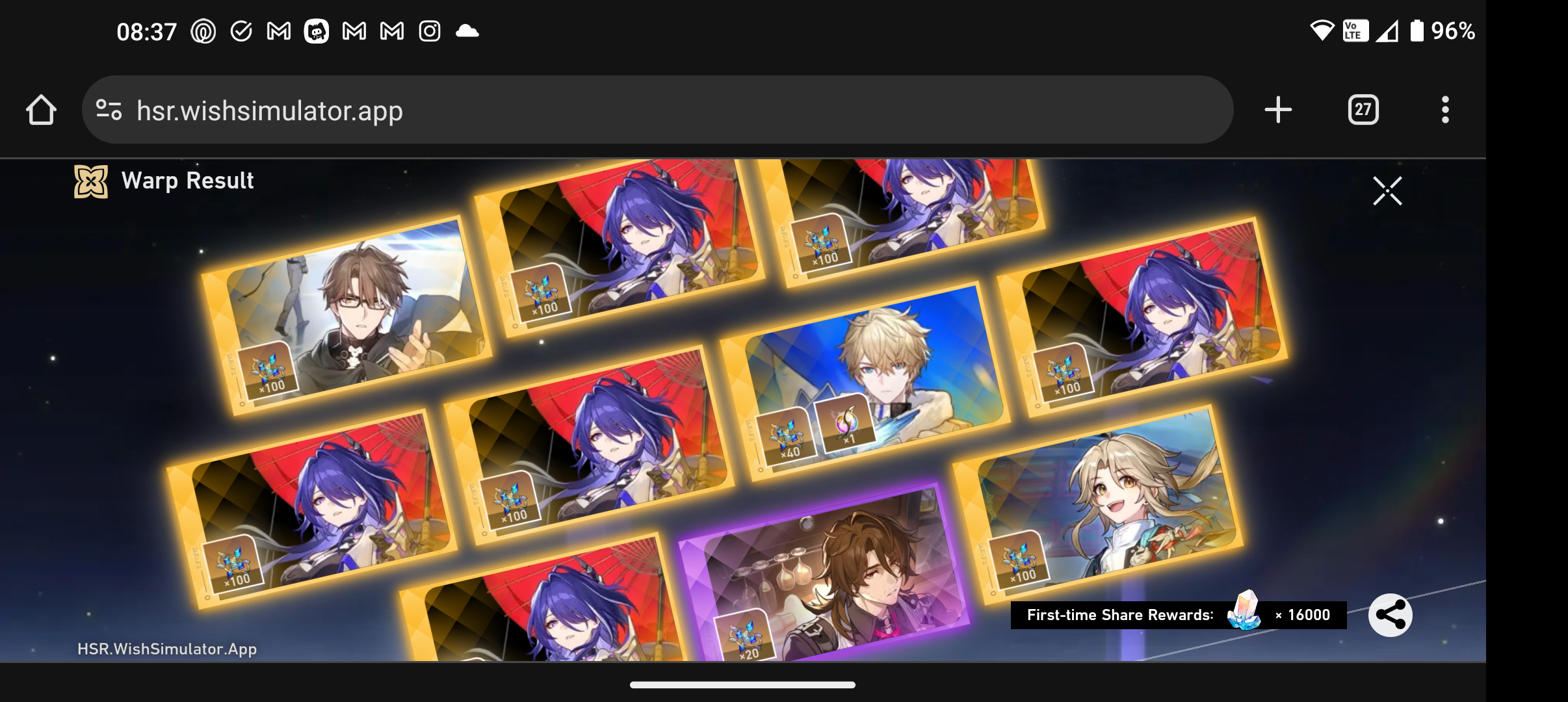 Even though this is Simulator, this is the luckiest pull Honkai: Star ...