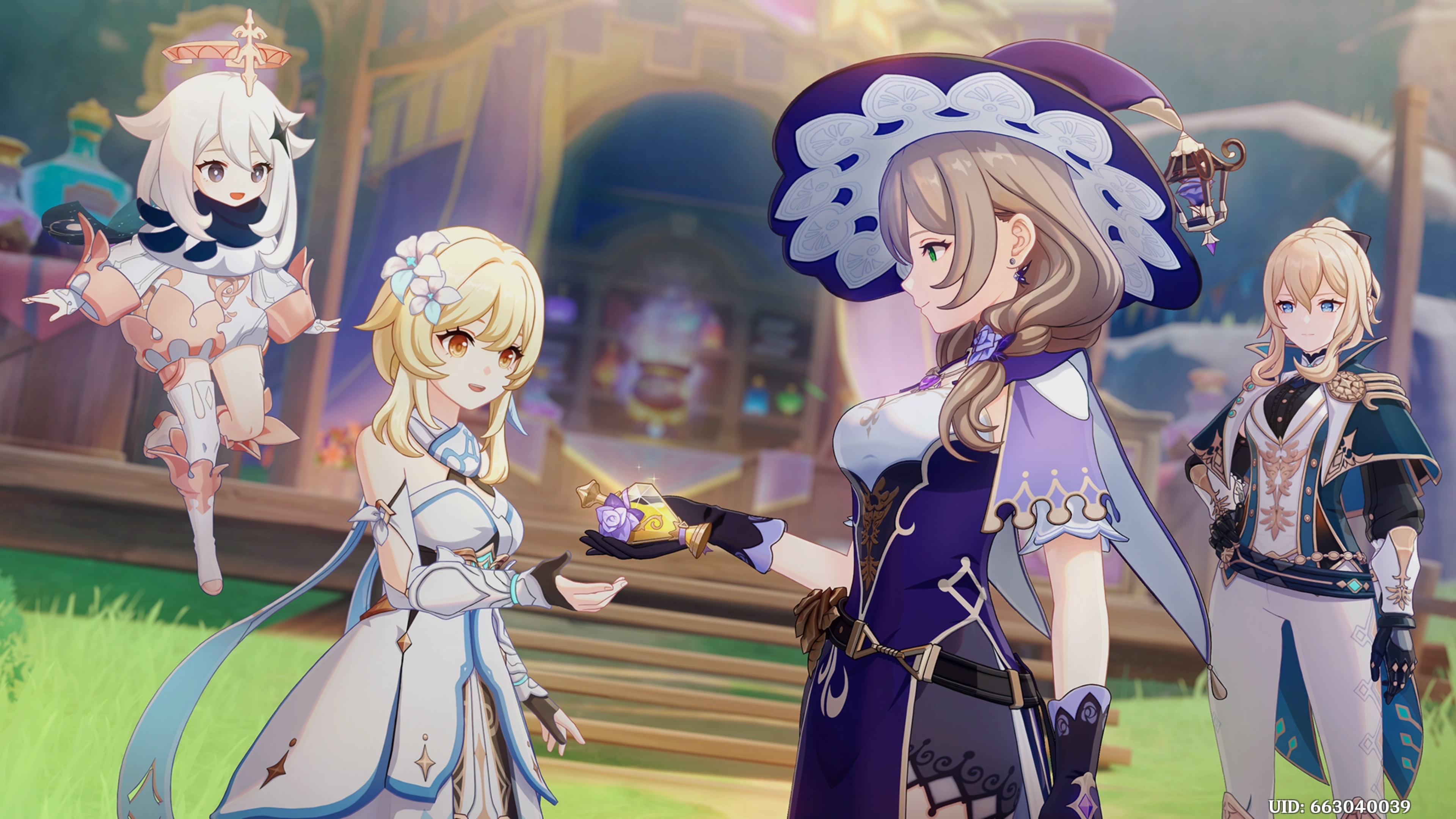 Traveller and paimon in the event Genshin Impact | HoYoLAB